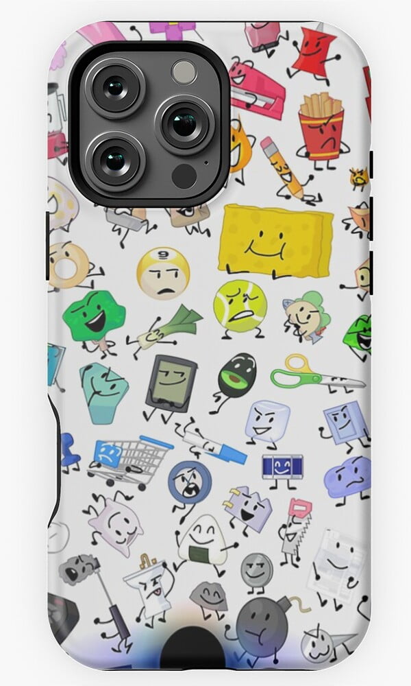 BFB and TPOT Full Cast Cartoon Fan Art Print iPhone 11–16 Pro Max ...