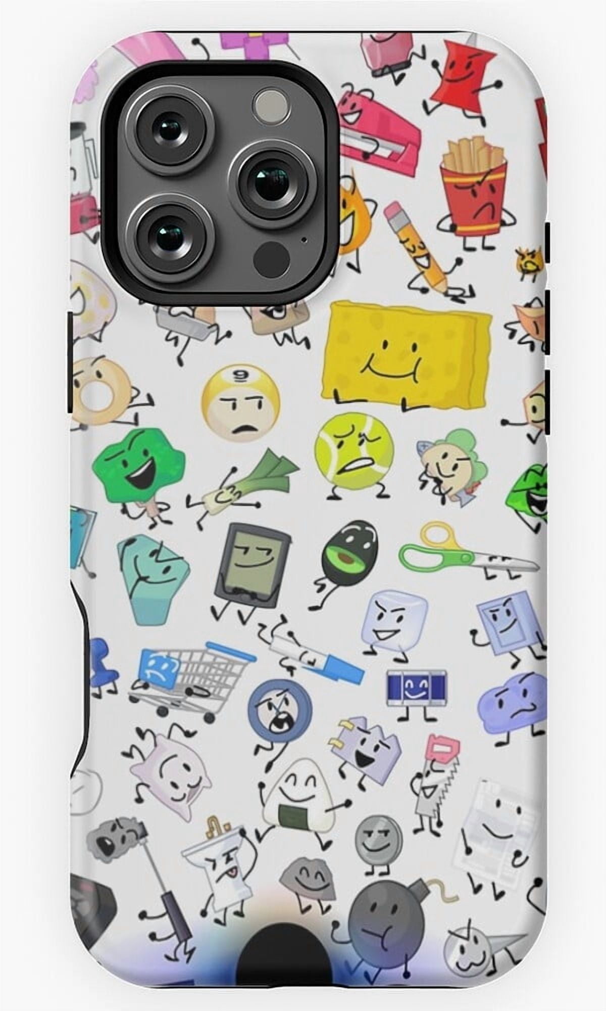 BFB and TPOT Full Cast Print Cartoon Phone Case for iPhone 11 12 13 14 ...