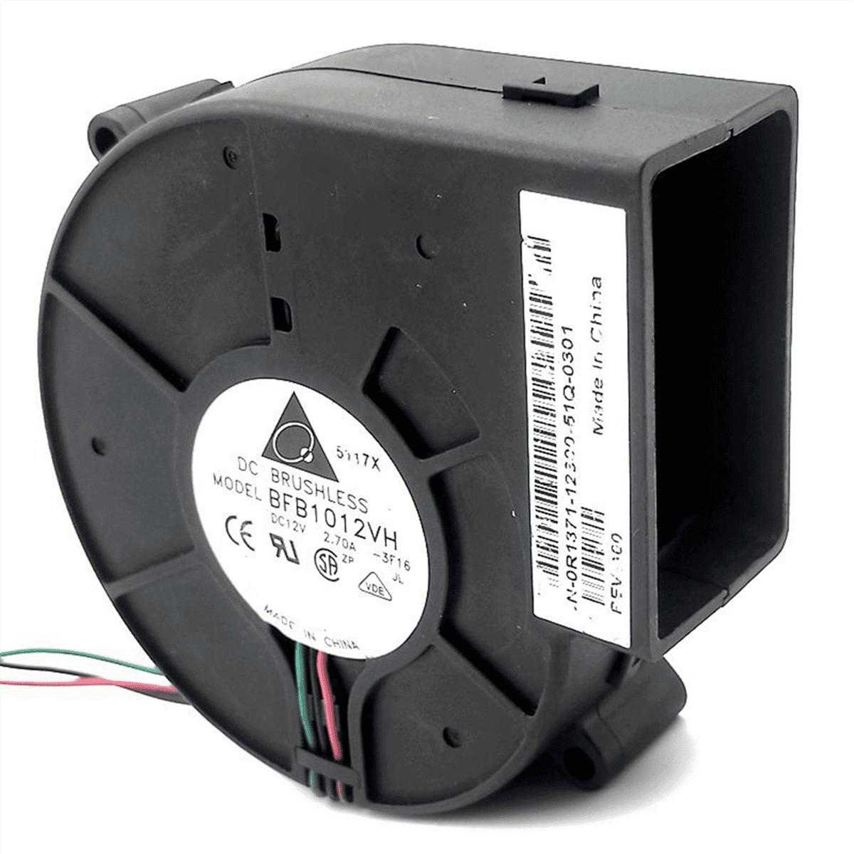 BFB1012VH Turbo Blower 12V Centrifugal Fan for Elevator Ventilation ...
