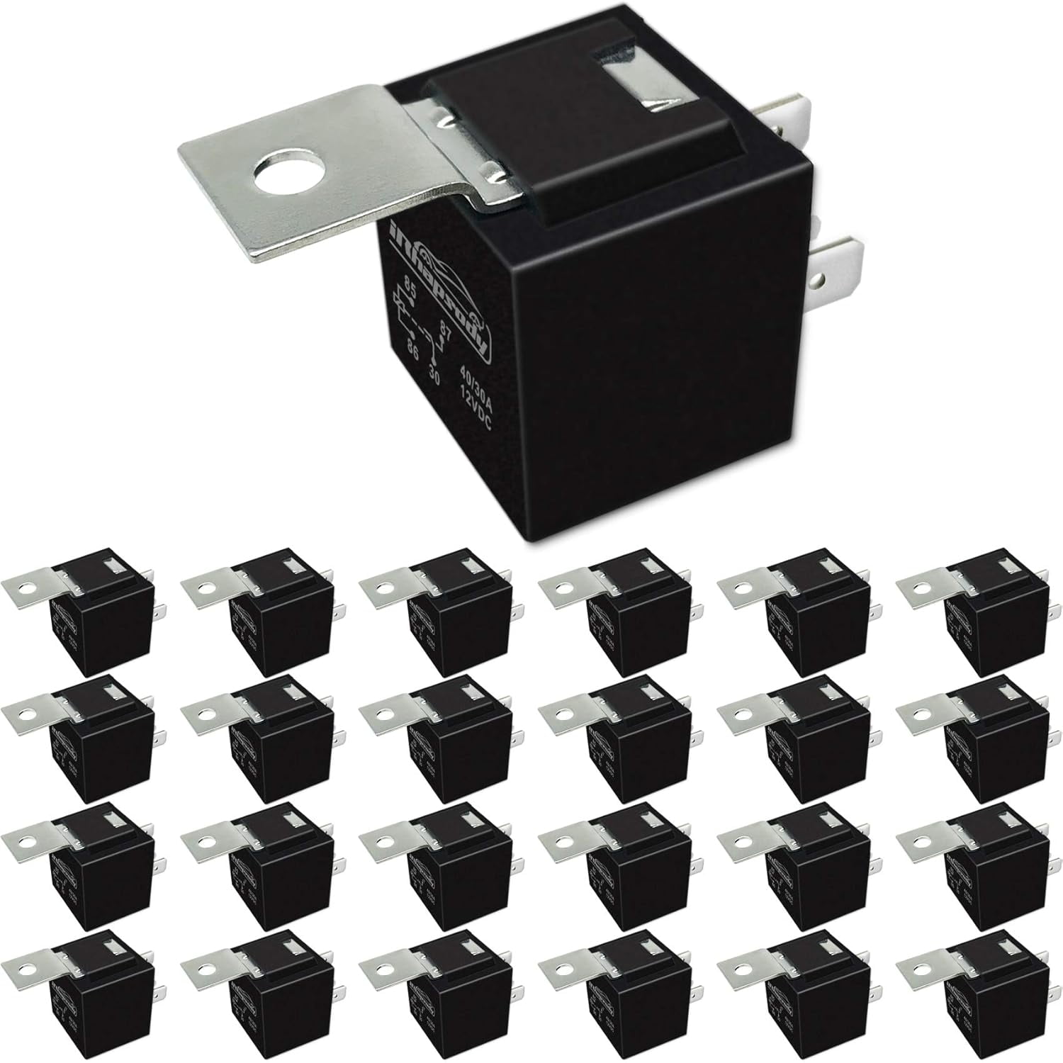BFCITY 4-pin: 25 relays-irhapsody Relay 12V, 5 Pin Relay, 40/30 AMP ...