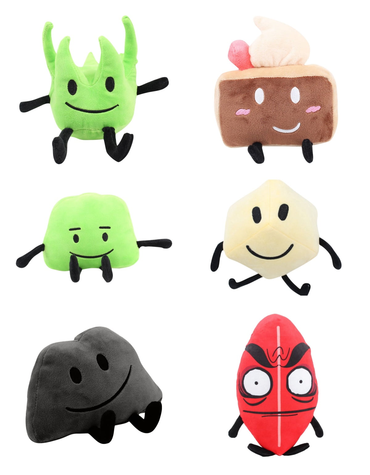 BFDI 5.9-Inch Dumpling Plush Toys, Cartoon Battle for Dream Island TV ...