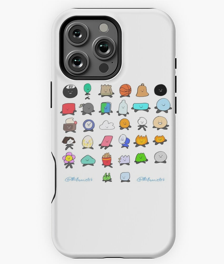 BFDI All Contestants Pack Part 1 Phone Case for iPhone 16 15 14 13 12 ...