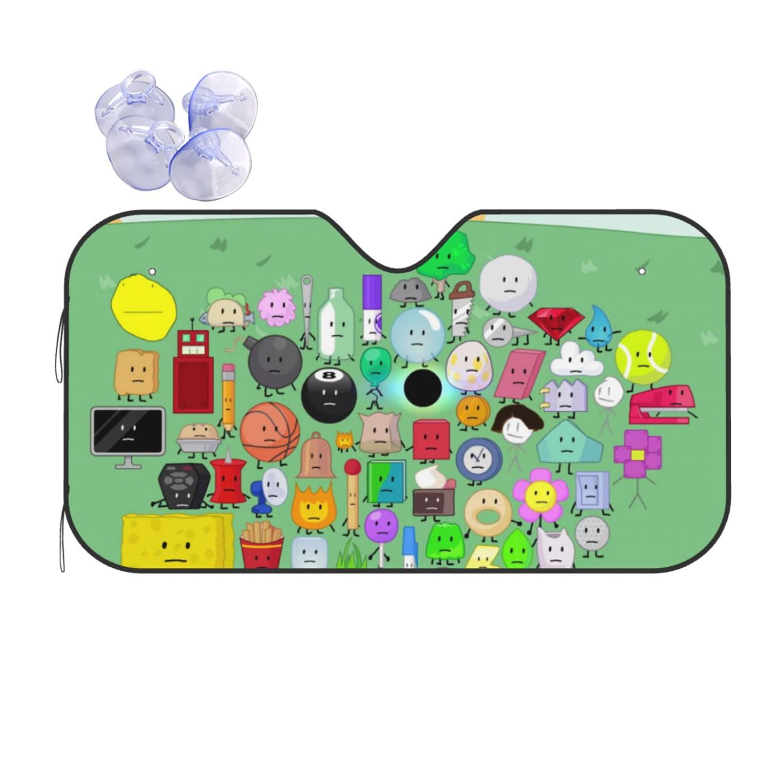 BFDI Battle For Dream Island Cartoon Car Windshield Sun Shade ...