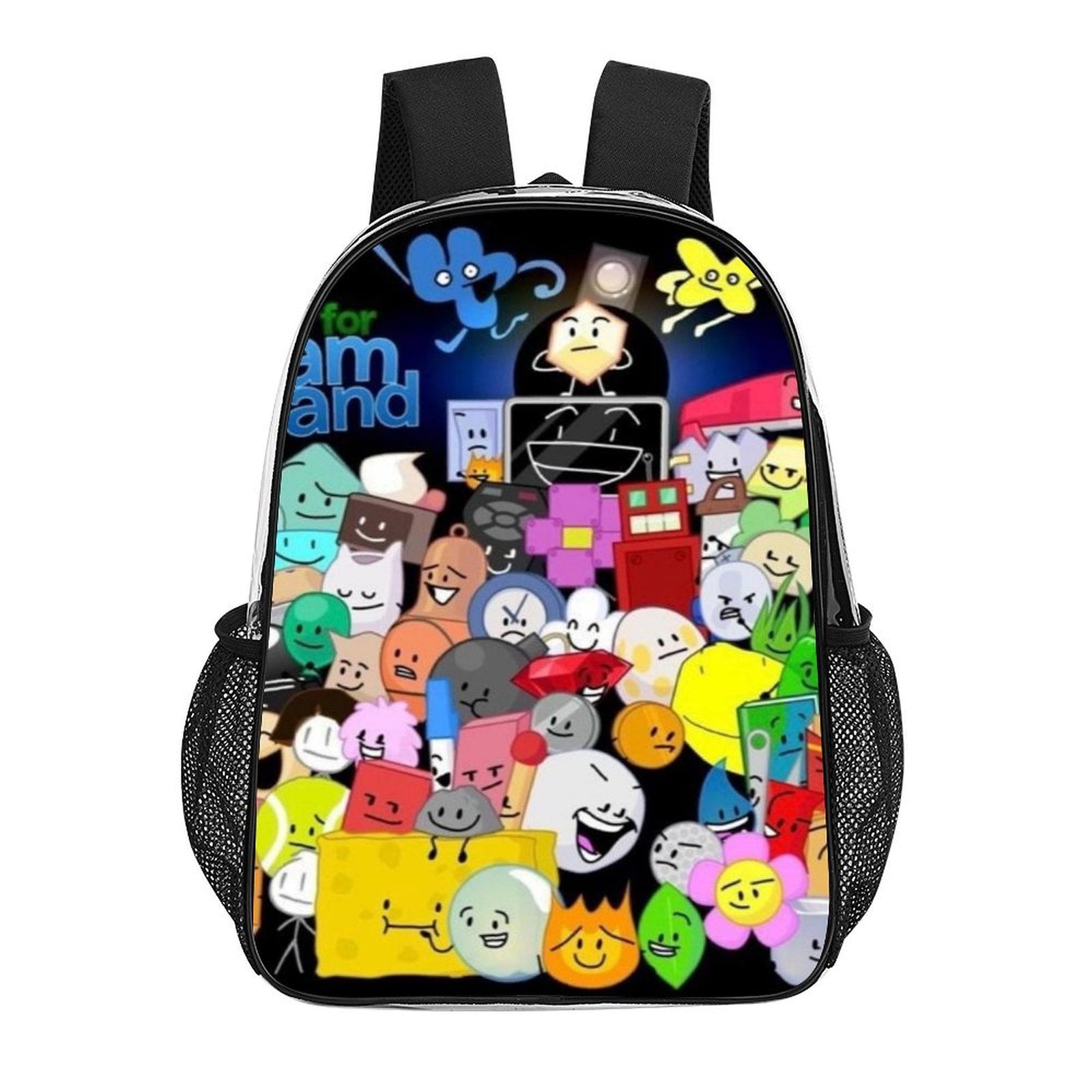 BFDI Battle For Dream Island Cartoon Clear Backpack Large Capacity ...