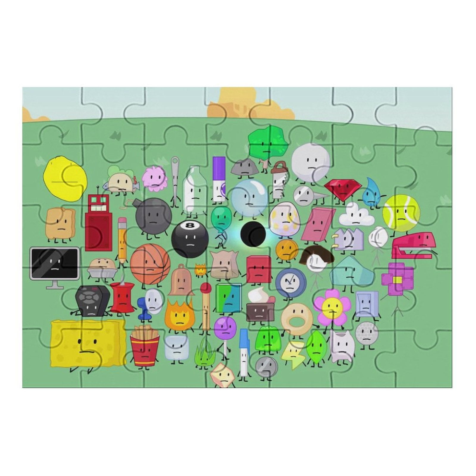 BFDI Battle For Dream Island Cartoon Jigsaw Puzzles Interlocking ...
