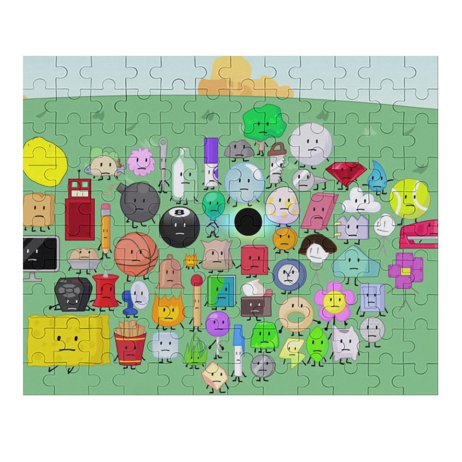 BFDI Battle For Dream Island Cartoon Jigsaw Puzzles Interlocking ...