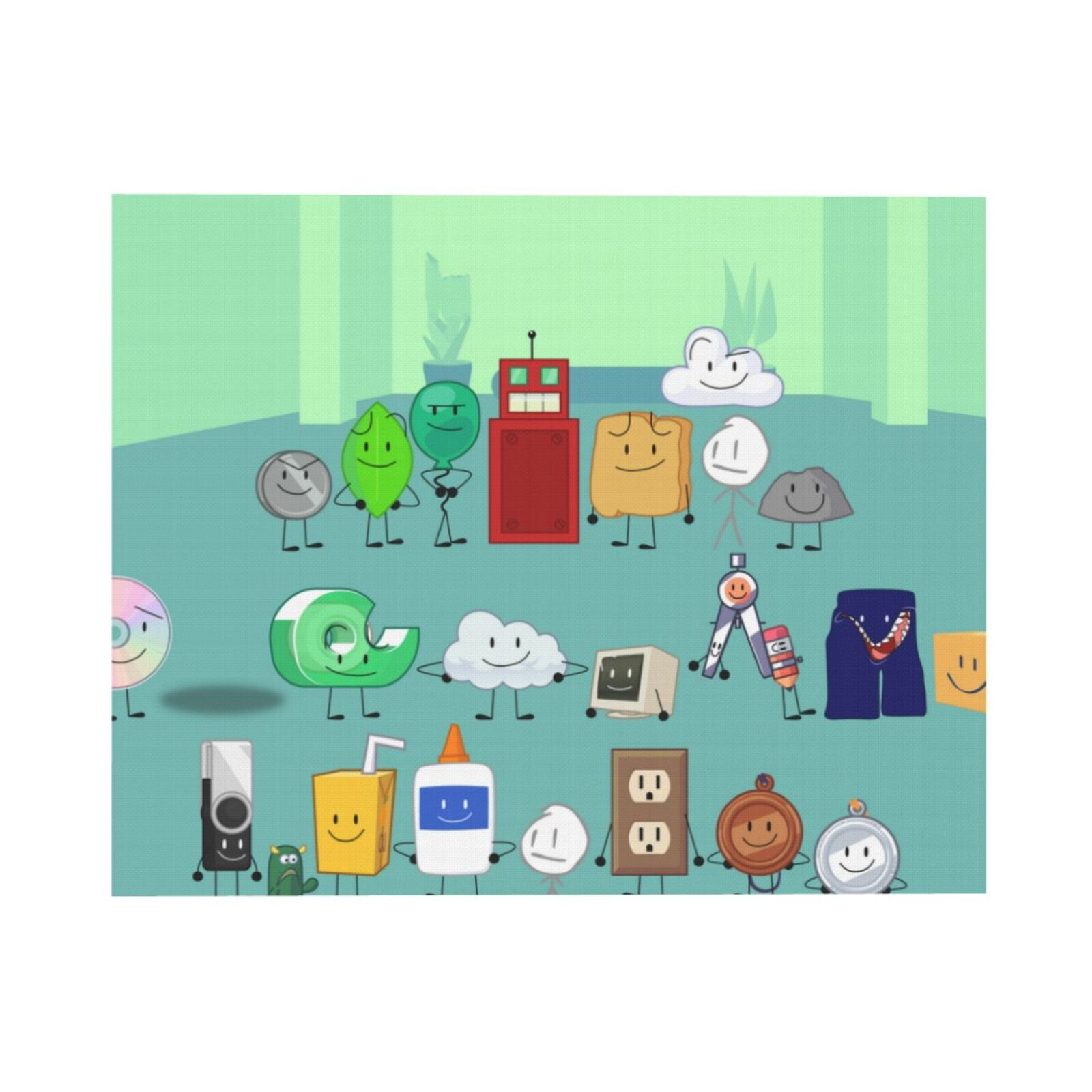 BFDI Battle For Dream Island Game Canvas Decorative Poster Gift Art Picture Painting Bedroom ...