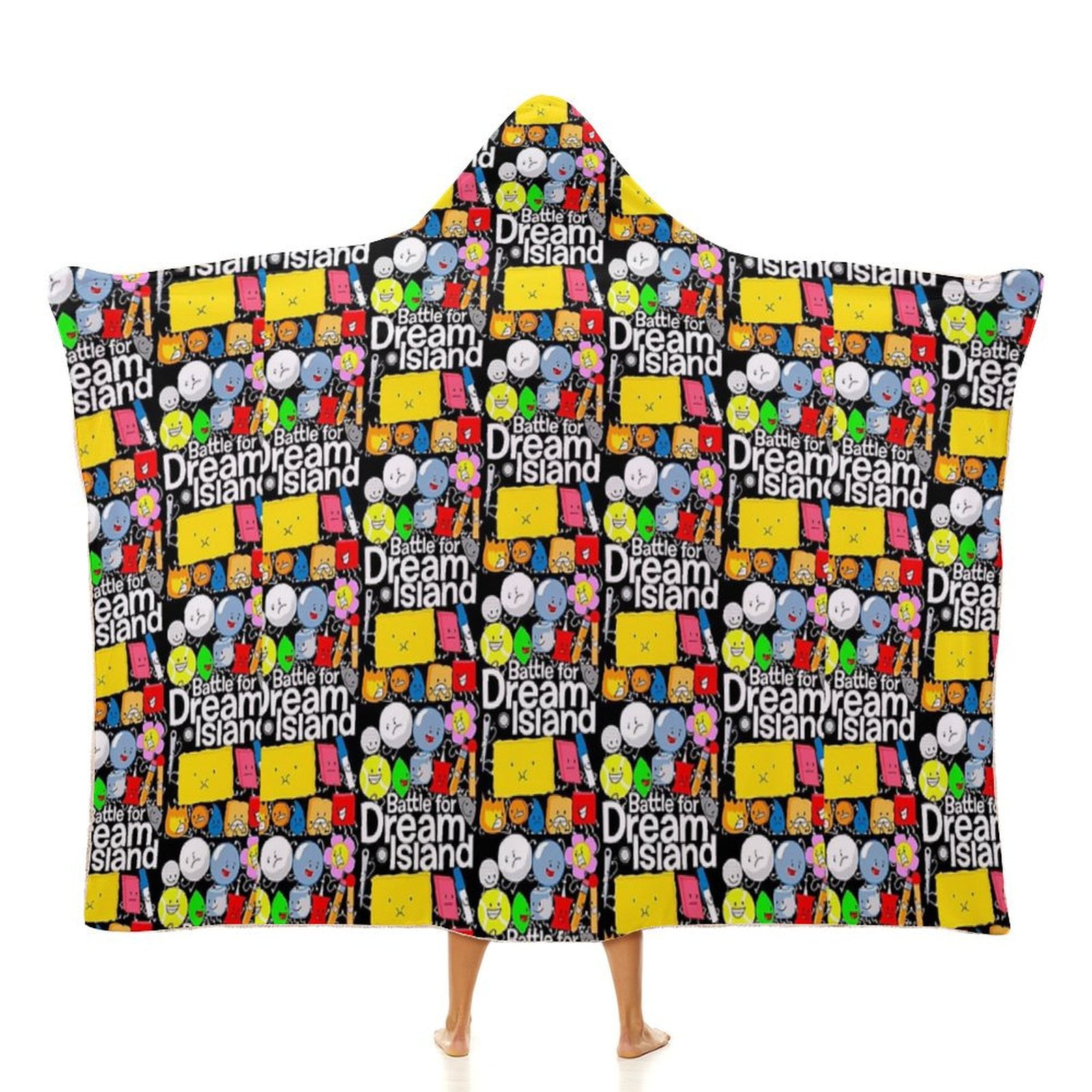 BFDI Battle Dream Island) Lightweight Cloak Hooded Blanket Fleece Cozy ...
