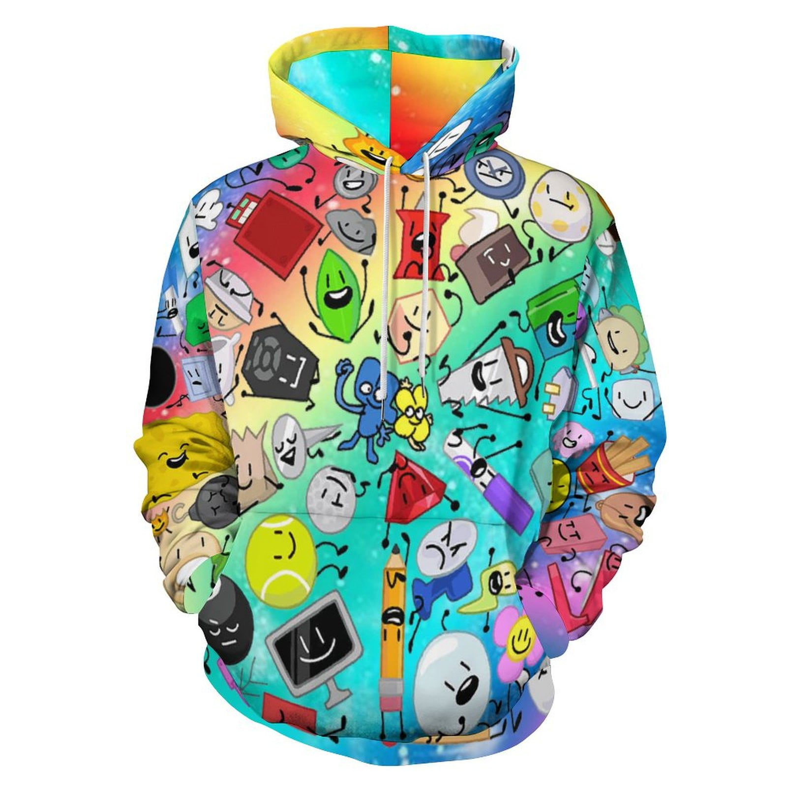 BFDI Battle Dream Island Novelty Hoodies Teen Adult 3D Print Pullover ...