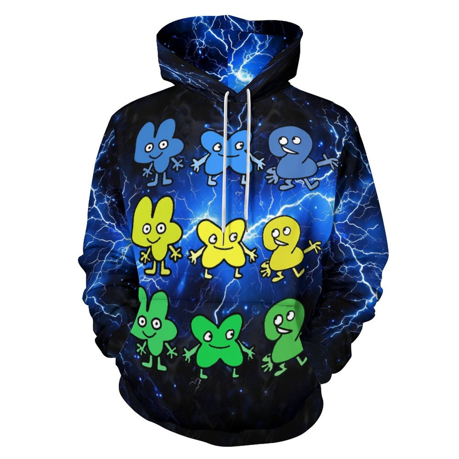 BFDI Battle Dream Island Novelty Hoodies Teen Adult 3D Print Pullover ...