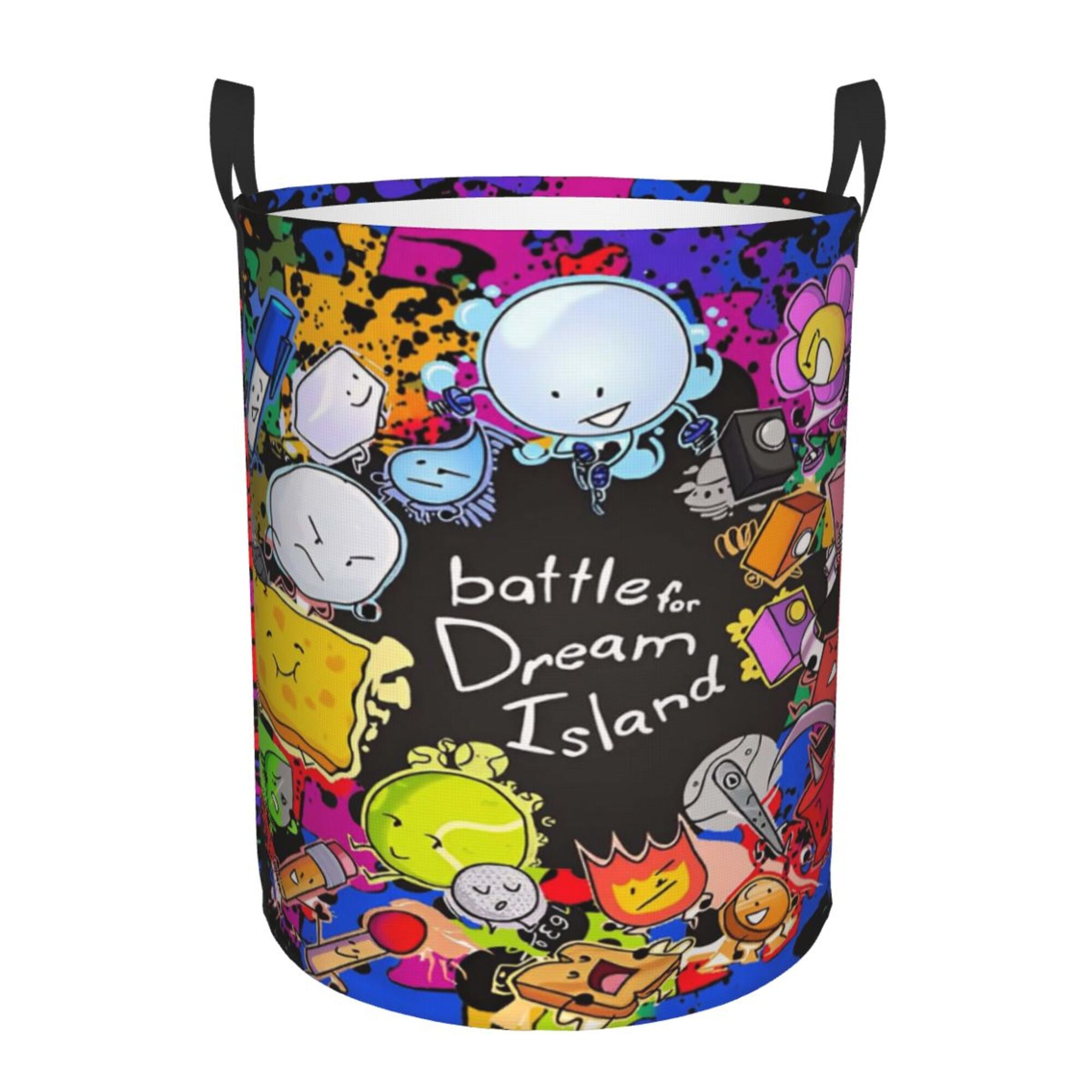 BFDI Battle Dream Island Storage Basket Laundry Hamper Collapsible ...