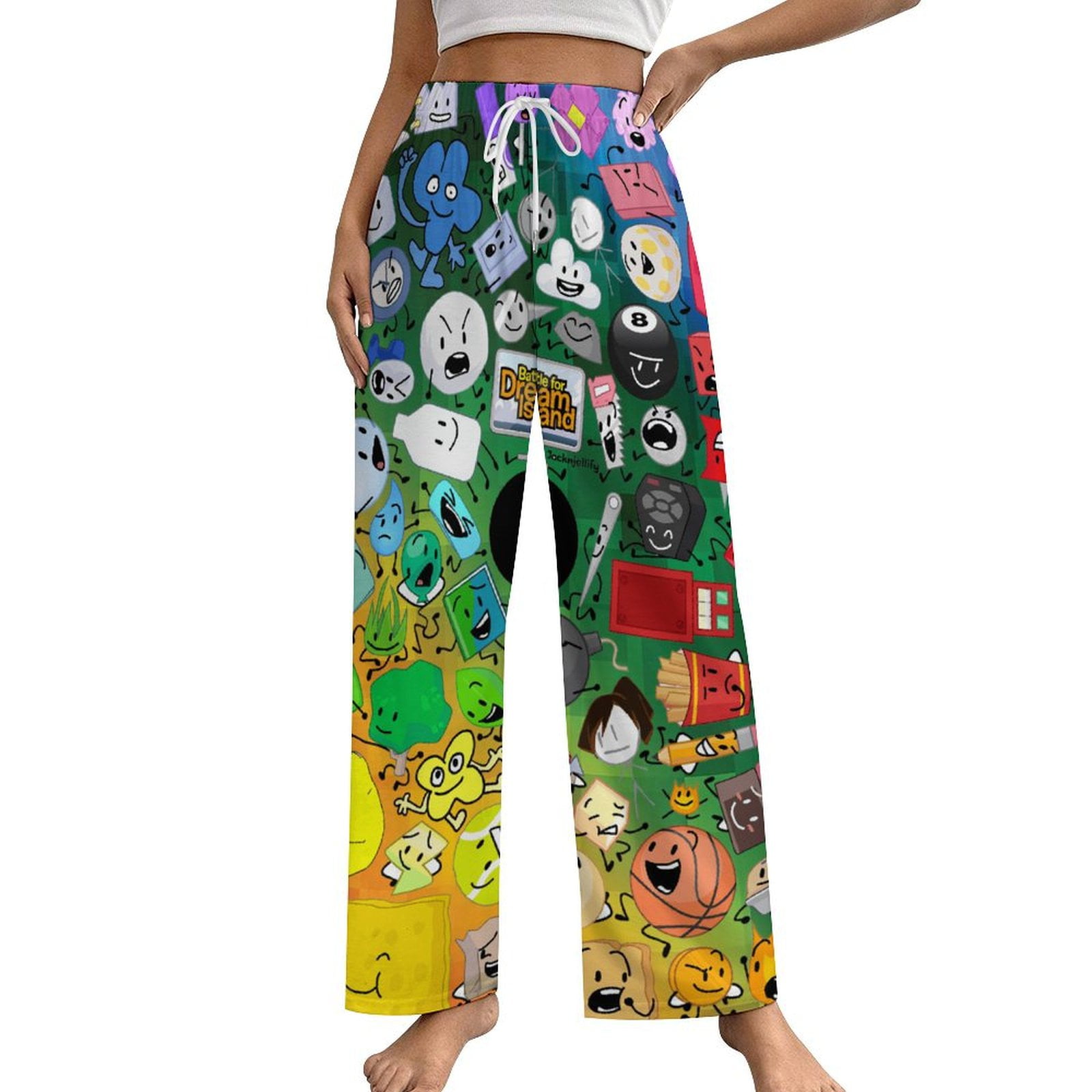 BFDI Battle Dream Island Women Home Pajamas Pants Sleepwear Soft Sleep ...