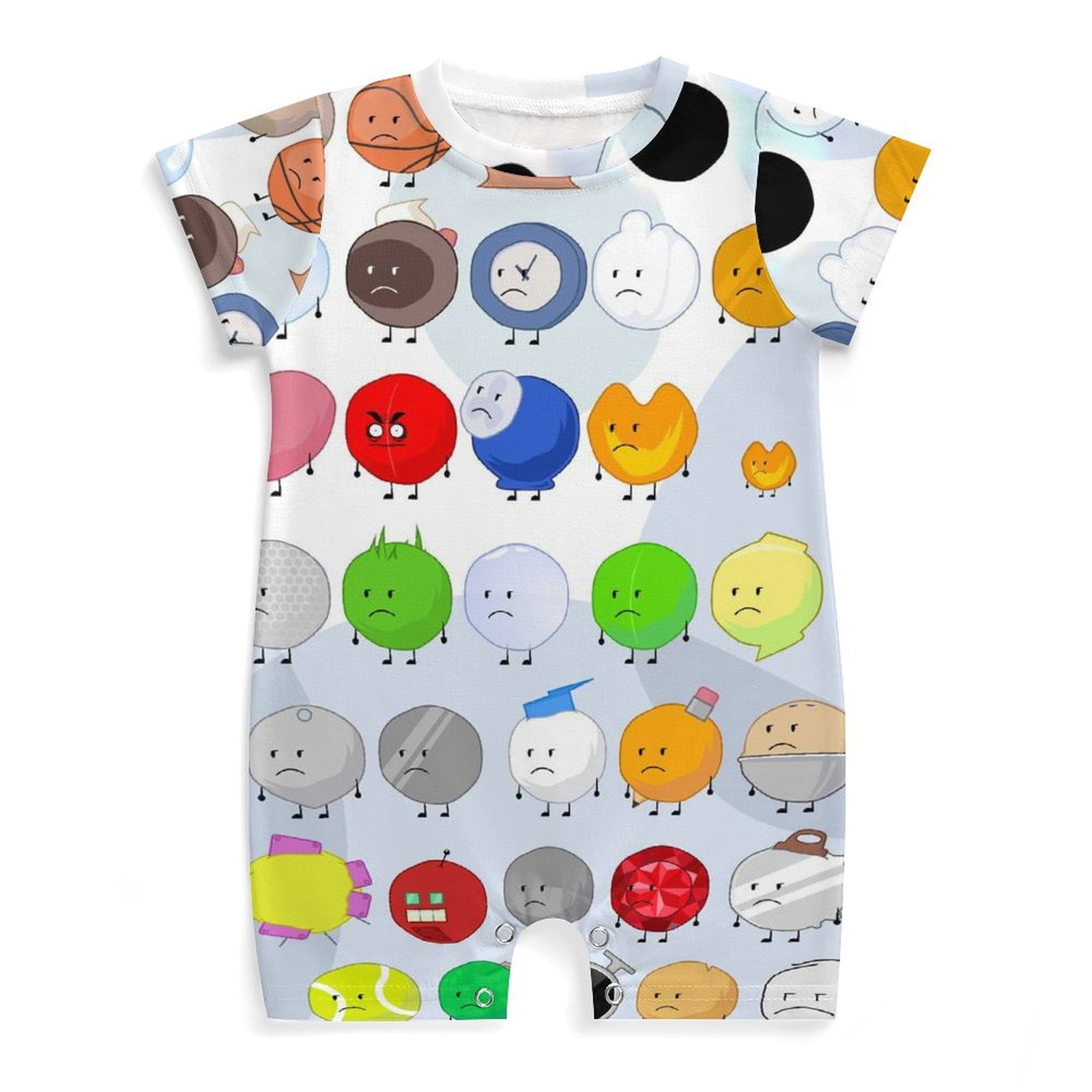 BFDI Battle For Dream Island Baby Romper Jumpsuit Summer Short Sleeve ...