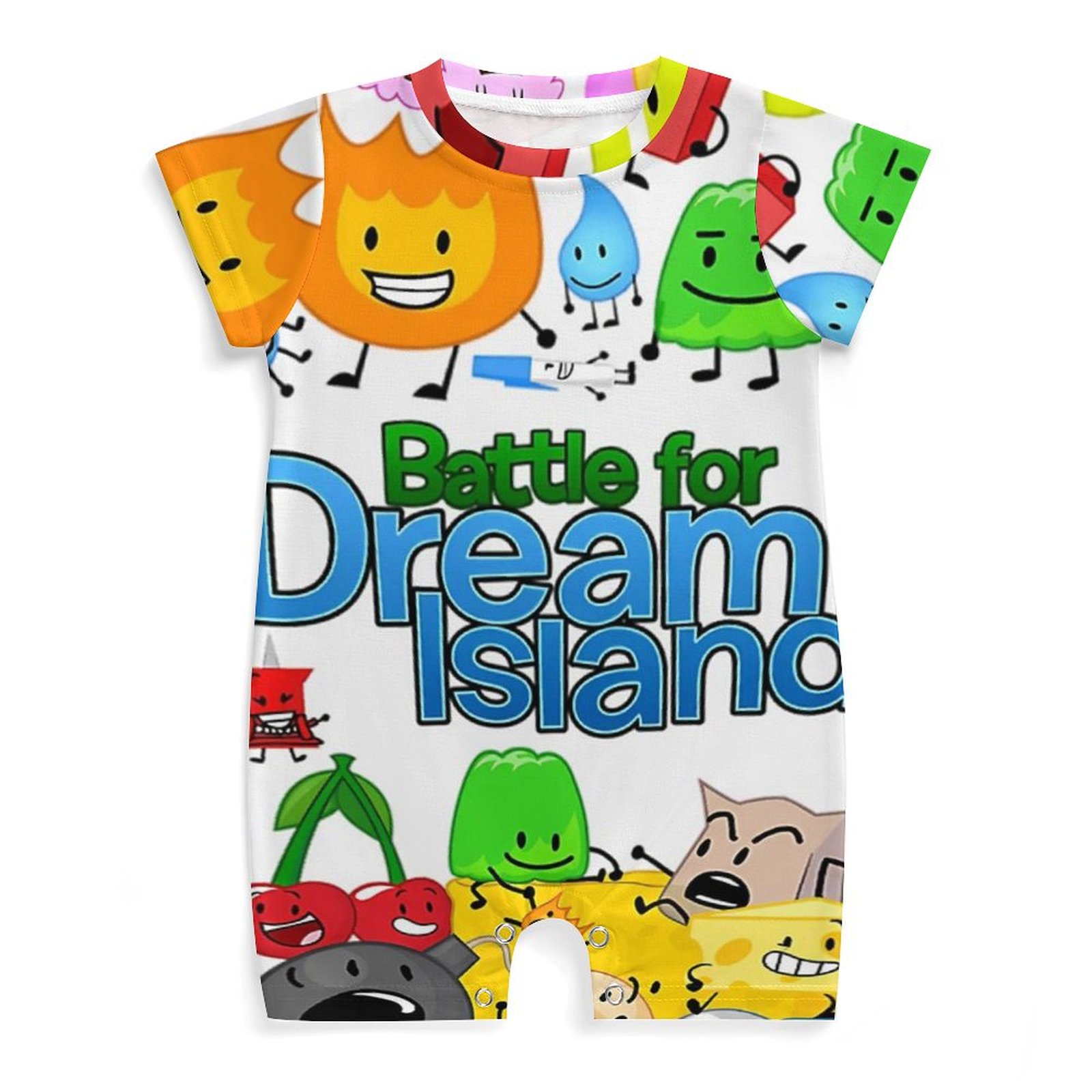 BFDI Battle For Dream Island Baby Romper Jumpsuit Summer Short Sleeve ...