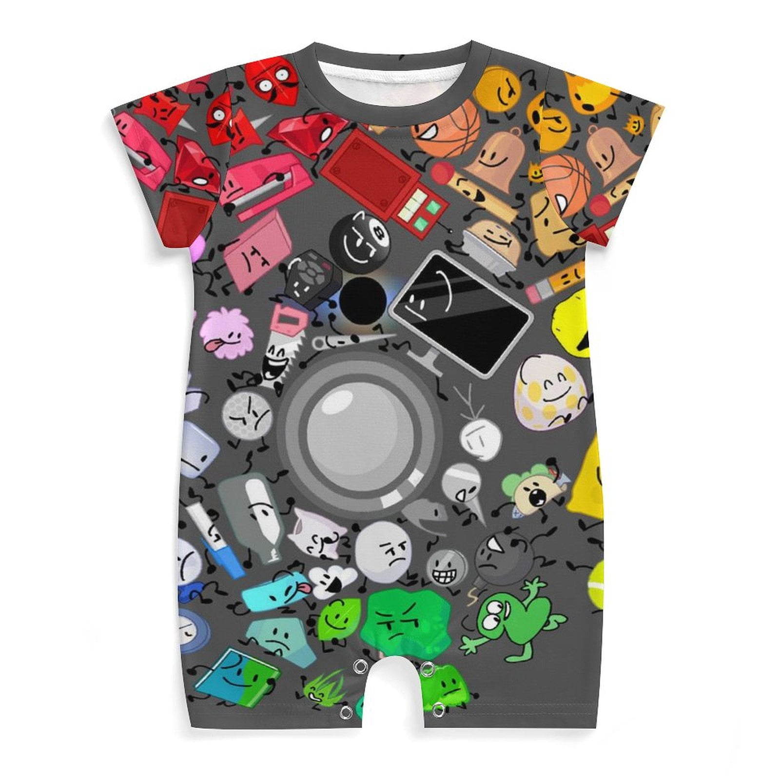 BFDI Battle For Dream Island Baby Romper Jumpsuit Summer Short Sleeve ...