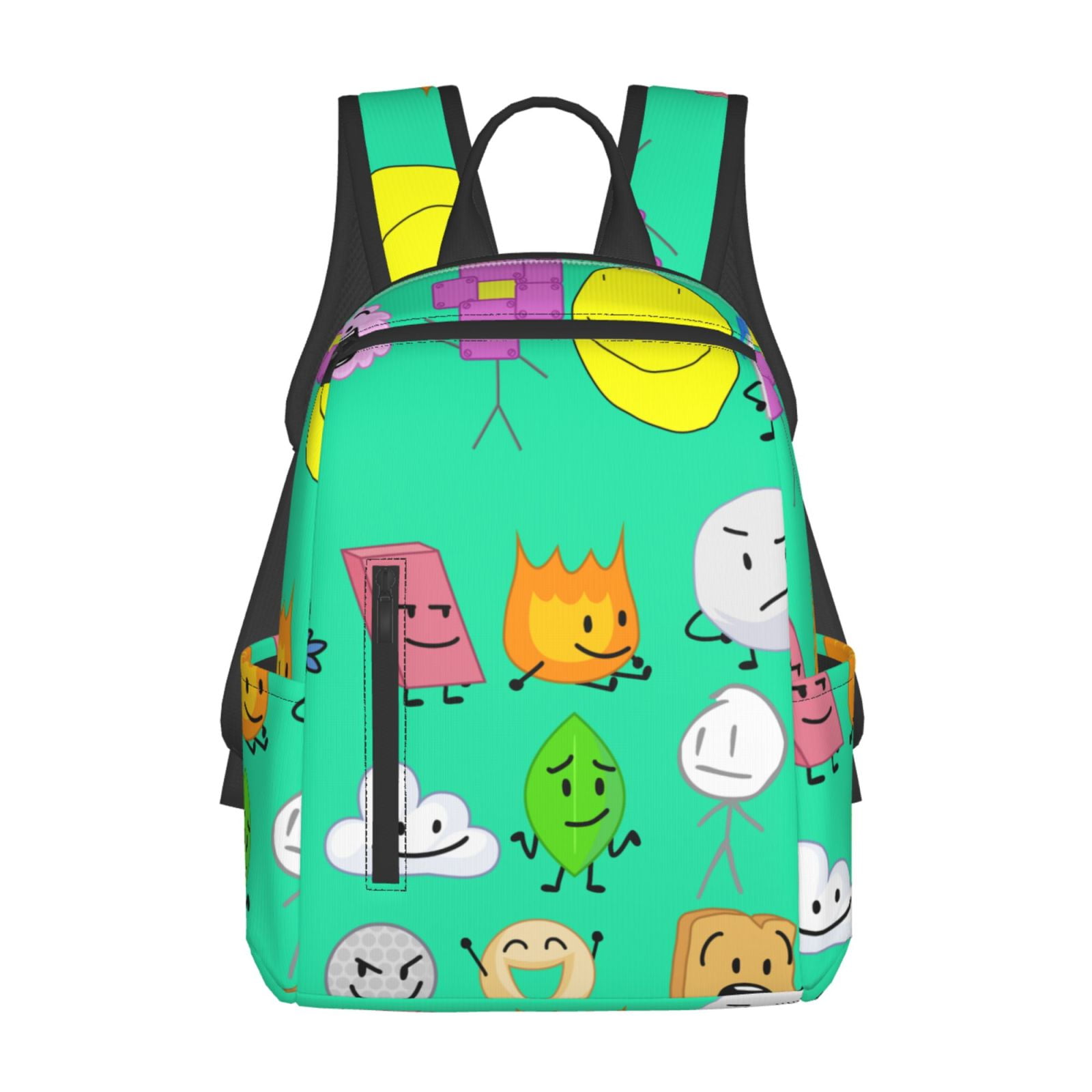 BFDI Battle For Dream Island Backpack Unisex Daypack Adjustable Lightweight Bookbag Student ...