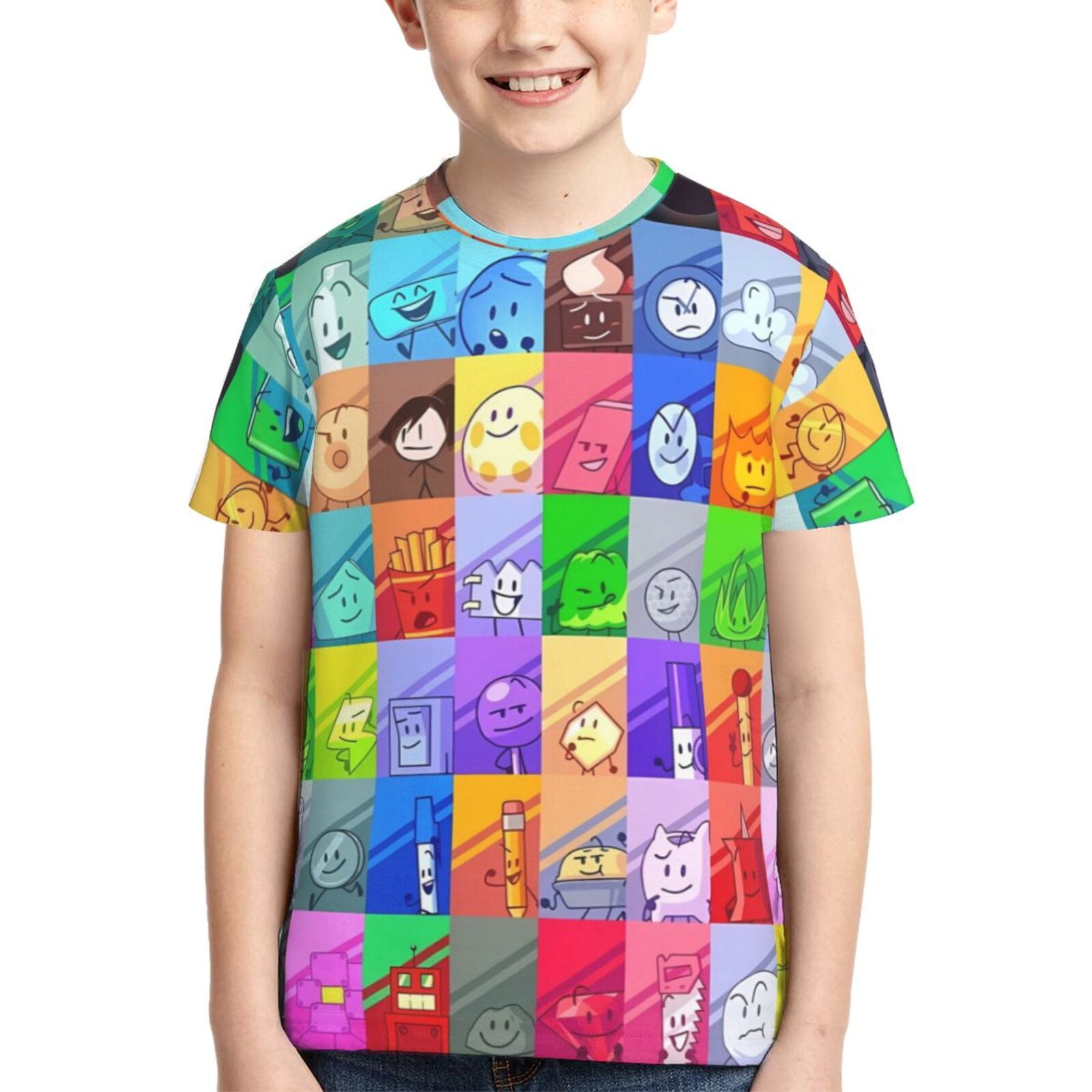 BFDI Battle For Dream Island Boys Girls T Shirt Kids Short Sleeve ...