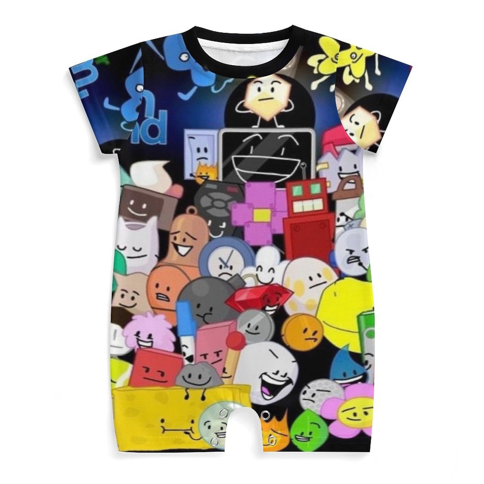 BFDI Battle For Dream Island Cartoon Baby Romper Jumpsuit Summer Short ...