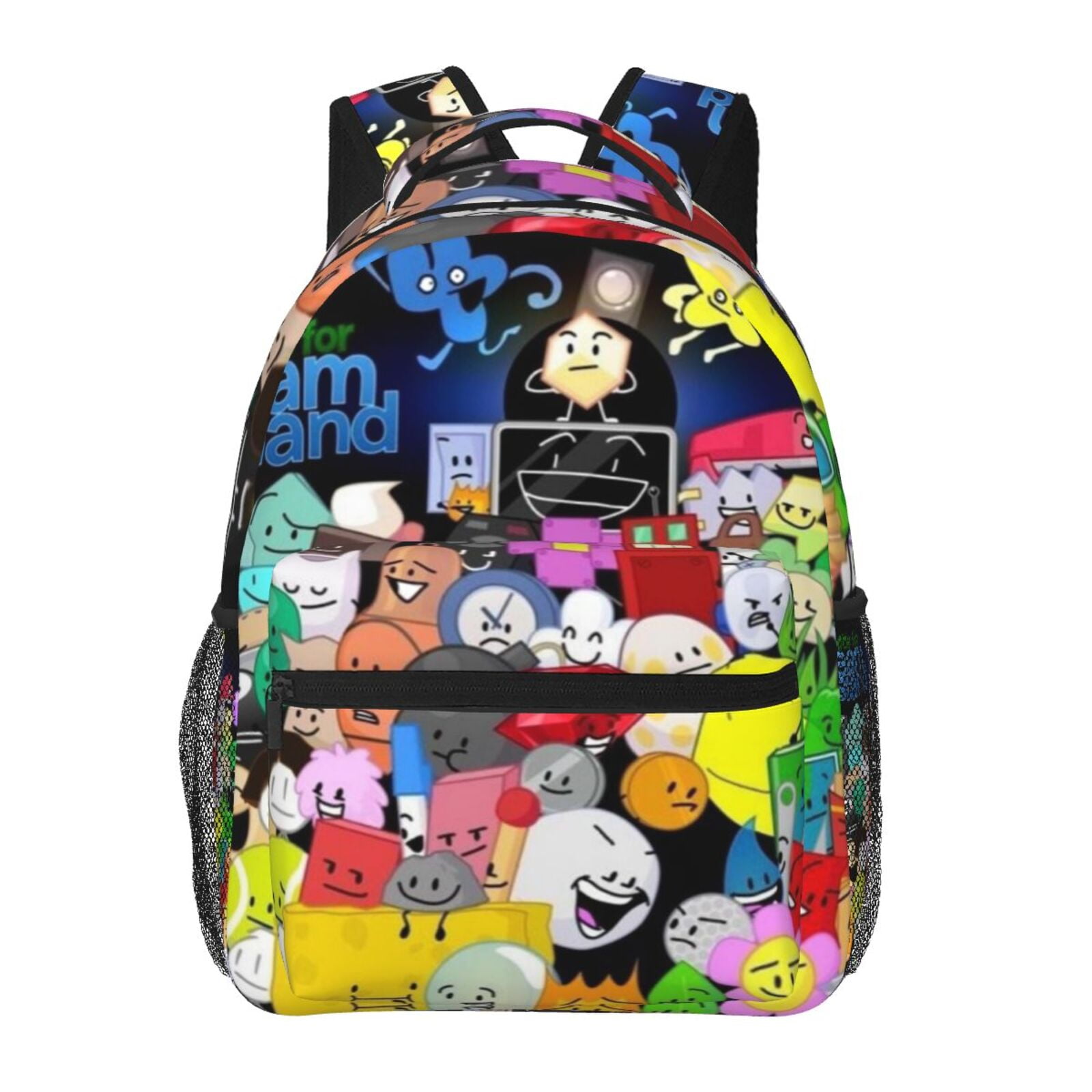 BFDI Battle For Dream Island Cartoon Casual Backpack Laptop Daypack ...