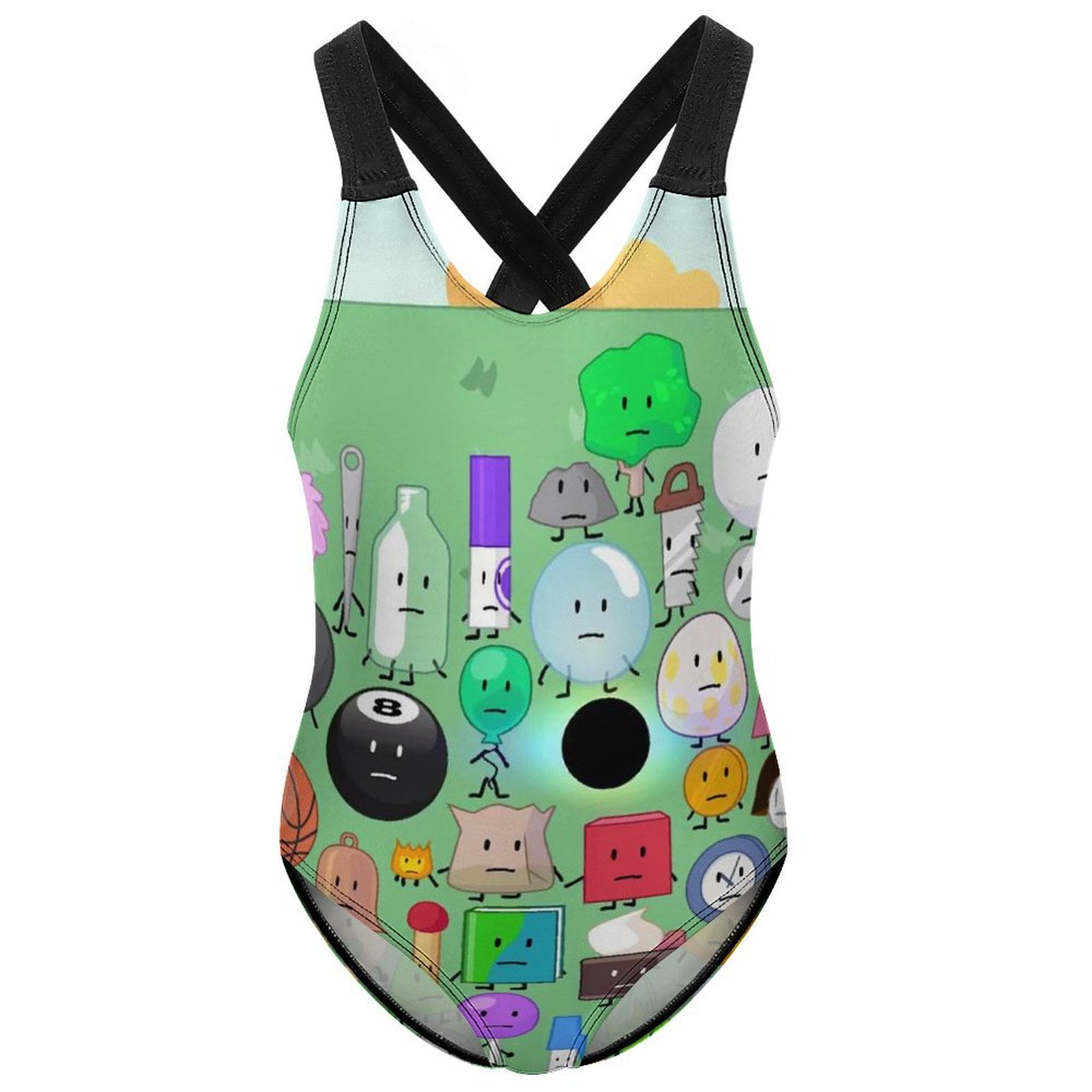 BFDI Battle For Dream Island Cartoon Children's One-piece Swimsuit ...
