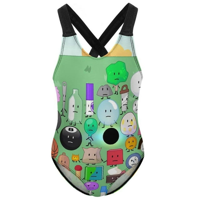 BFDI Battle For Dream Island Cartoon Children's One-piece Swimsuit ...