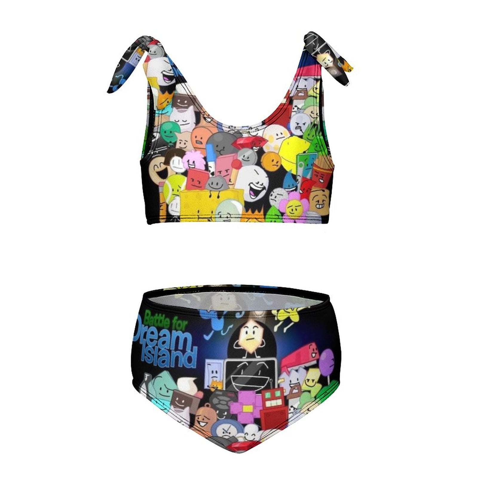 BFDI Battle For Dream Island Cartoon Girls Swimsuits Set 2pcs Summer ...