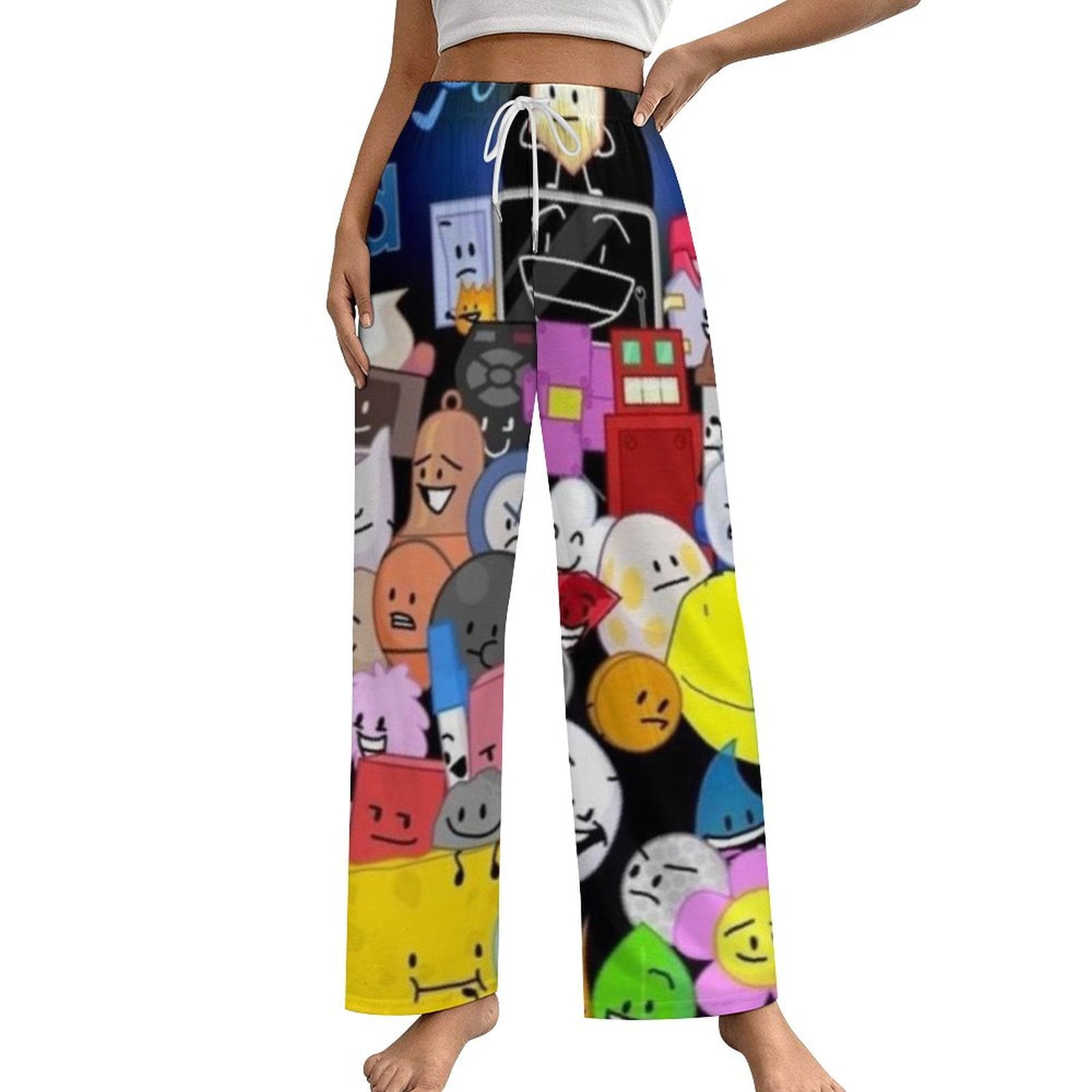 BFDI Battle For Dream Island Cartoon Home Pajama Pants For Womens ...