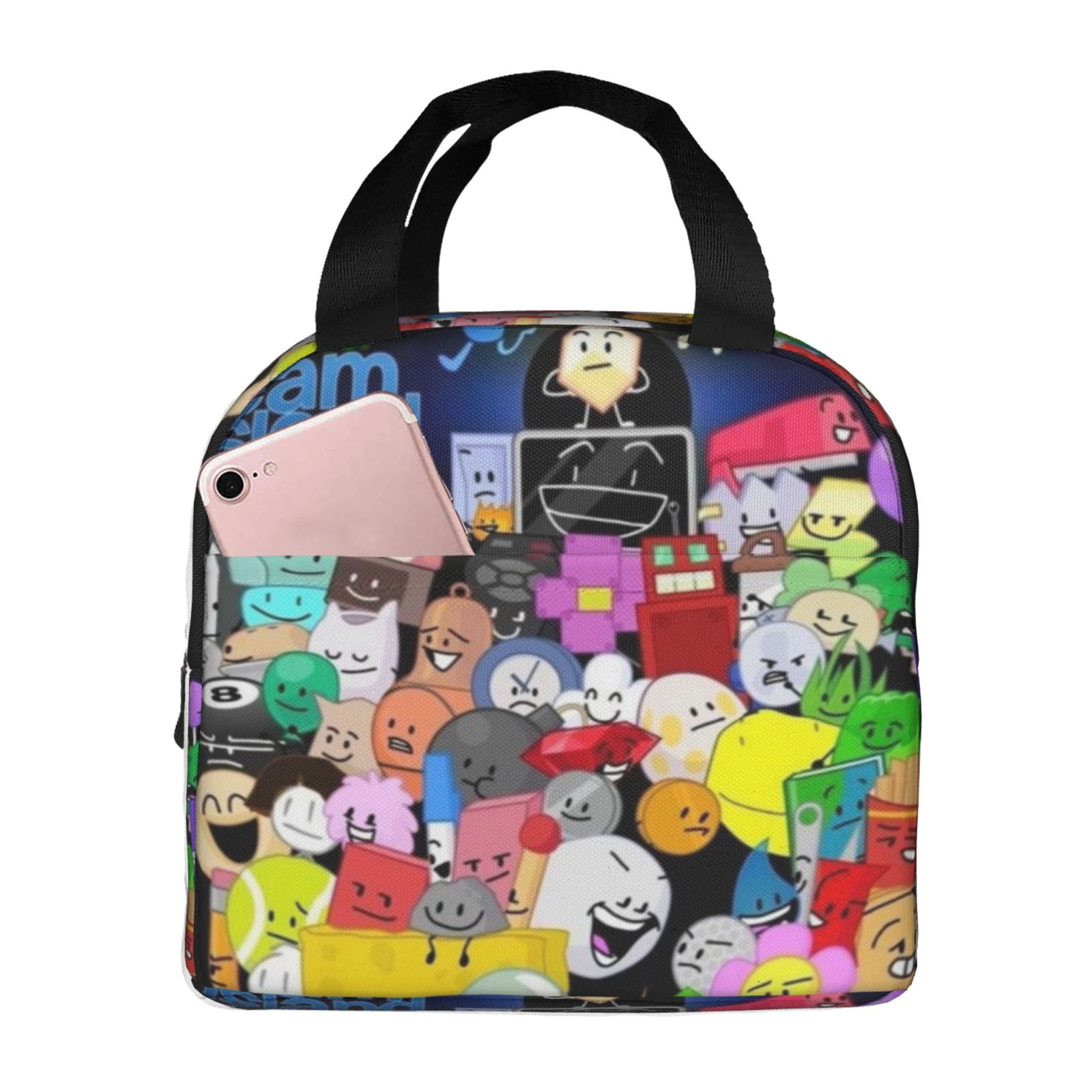 BFDI Battle For Dream Island Cartoon Insulated Lunch Bag Portable ...