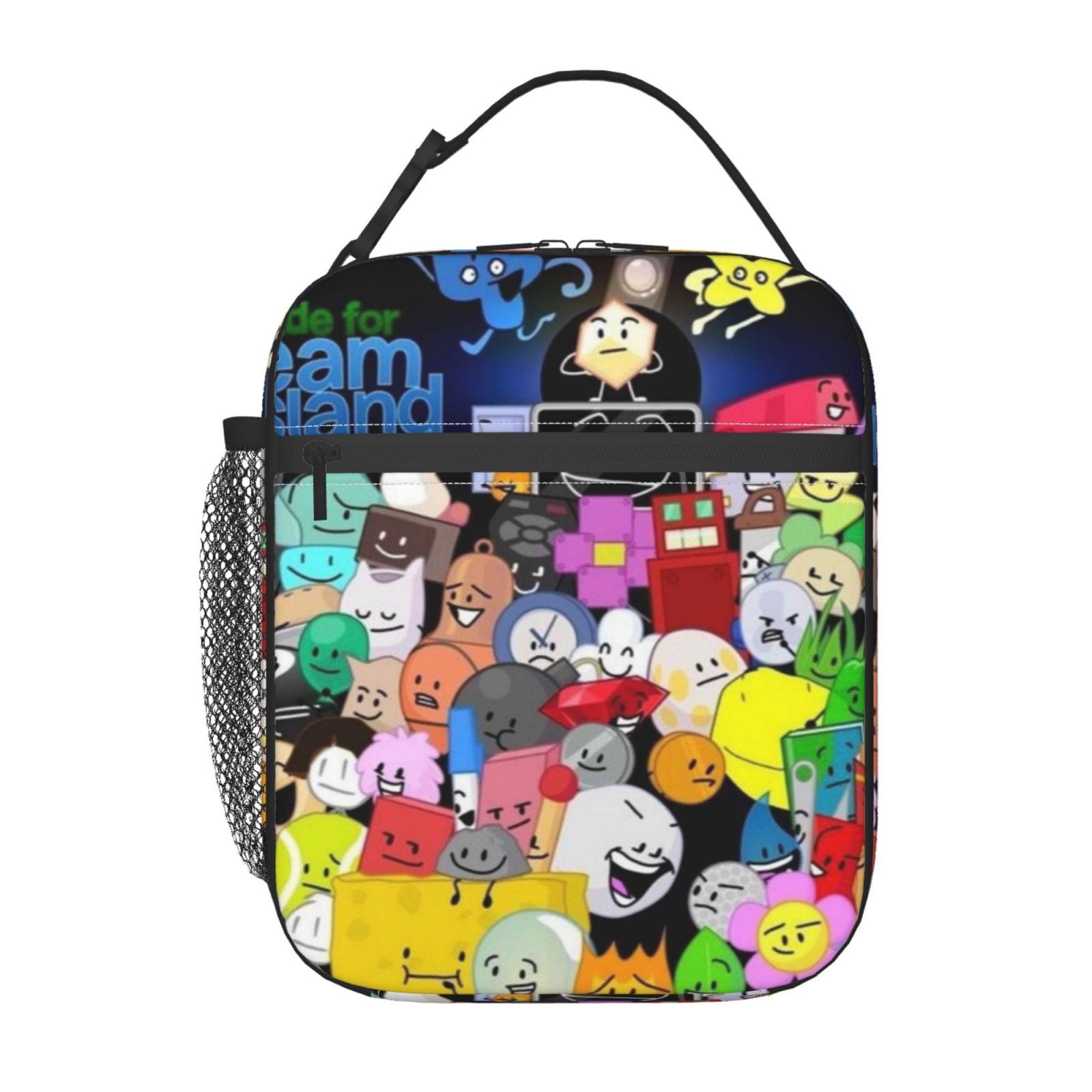 BFDI Battle For Dream Island Cartoon Insulated Lunch Bag Portable Tote ...