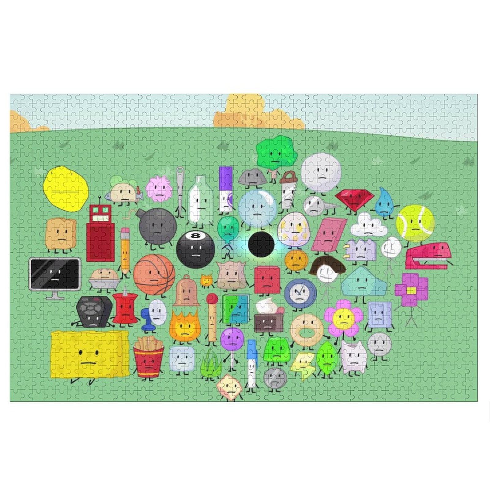 BFDI Battle For Dream Island Cartoon Jigsaw Puzzles Interlocking ...