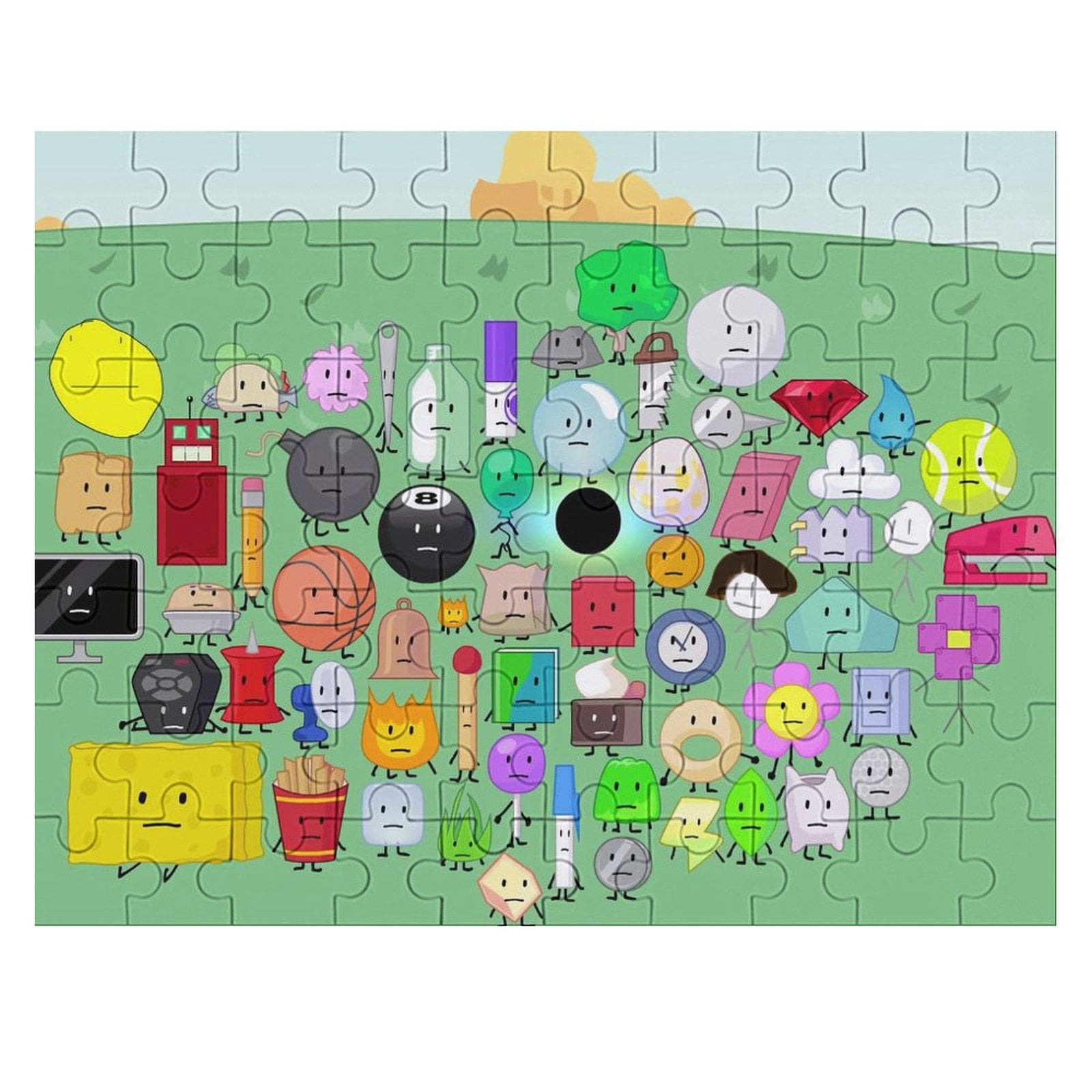 BFDI Battle For Dream Island Cartoon Jigsaw Puzzles Interlocking ...