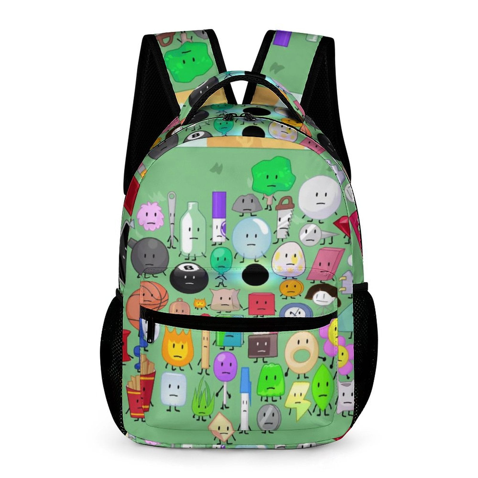 BFDI Battle For Dream Island Cartoon Schoolbag Backpack Daypack Student ...