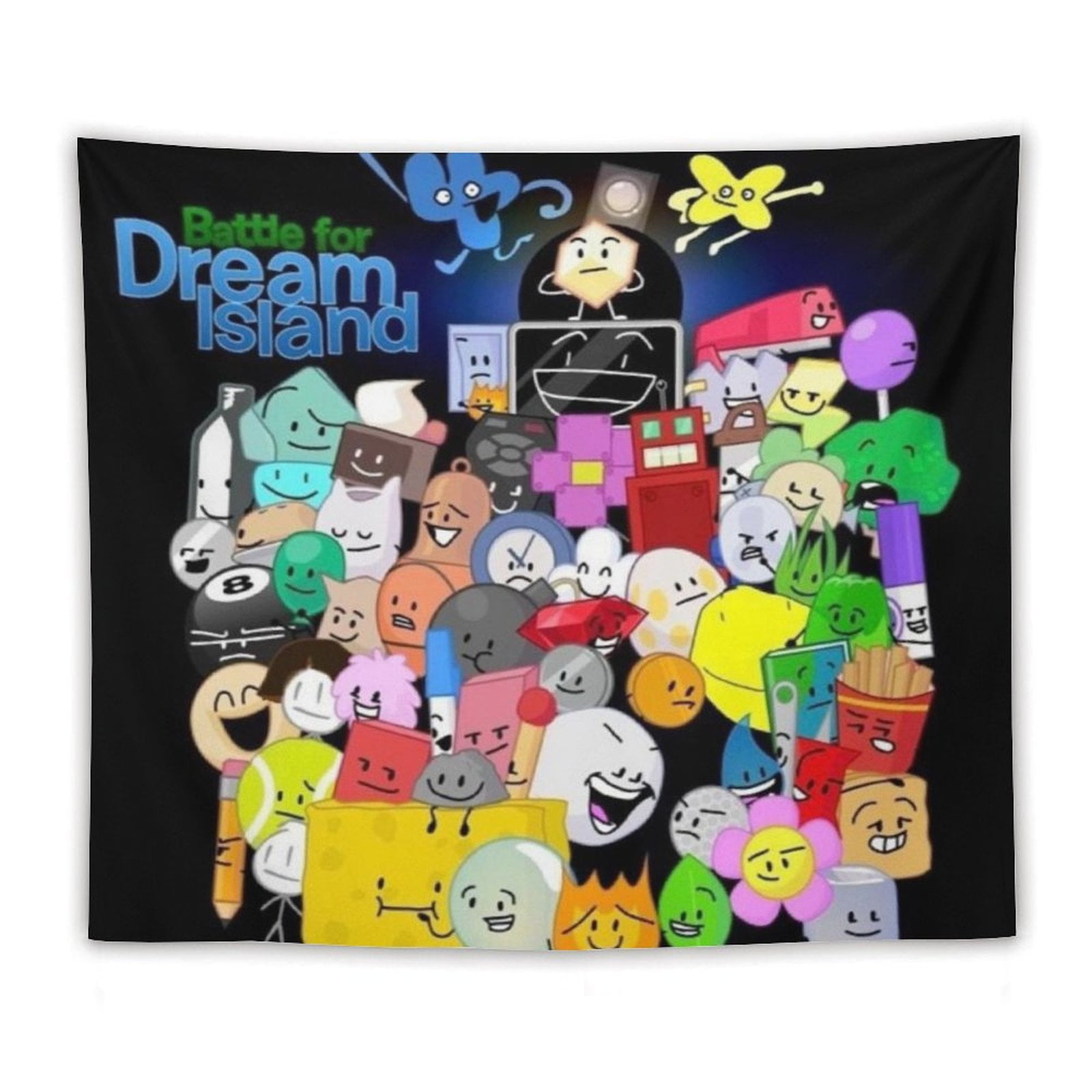 BFDI Battle For Dream Island Cartoon Tapestry Luxury Wall Hanging ...