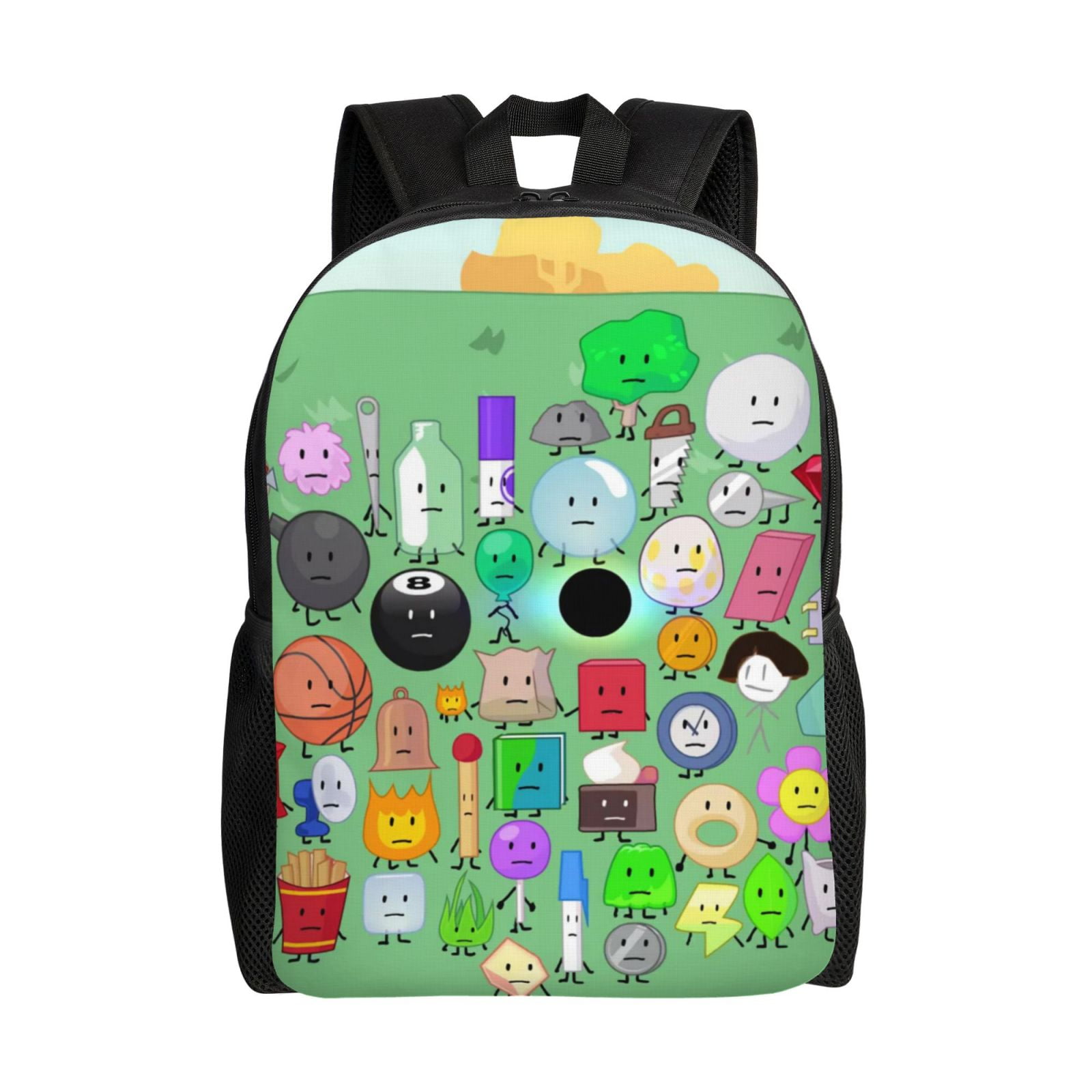 BFDI Battle For Dream Island Cartoon Unisex Backpack Laptop Daypack ...