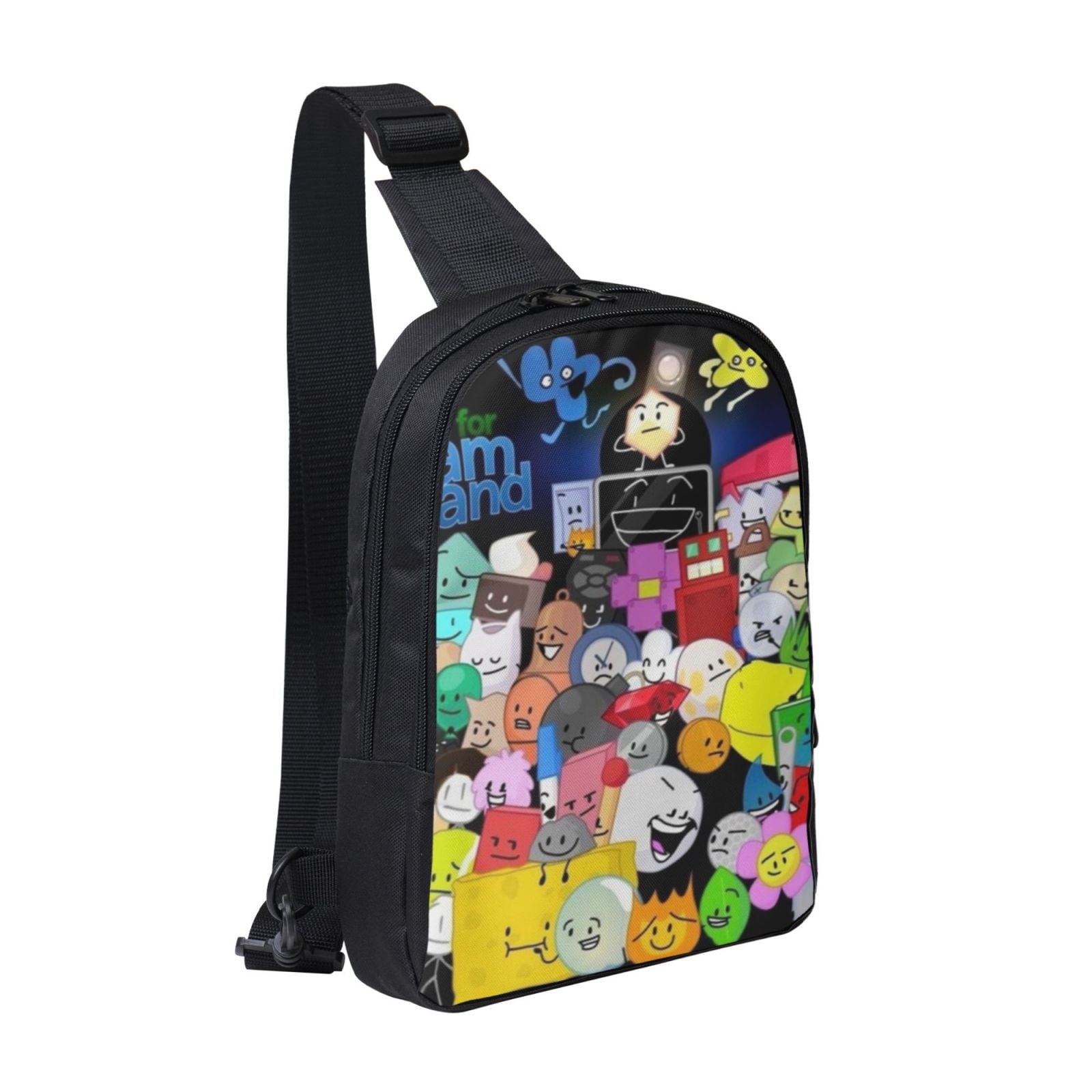 BFDI Battle For Dream Island Cartoon Unisex Chest Bags Sling Bag ...