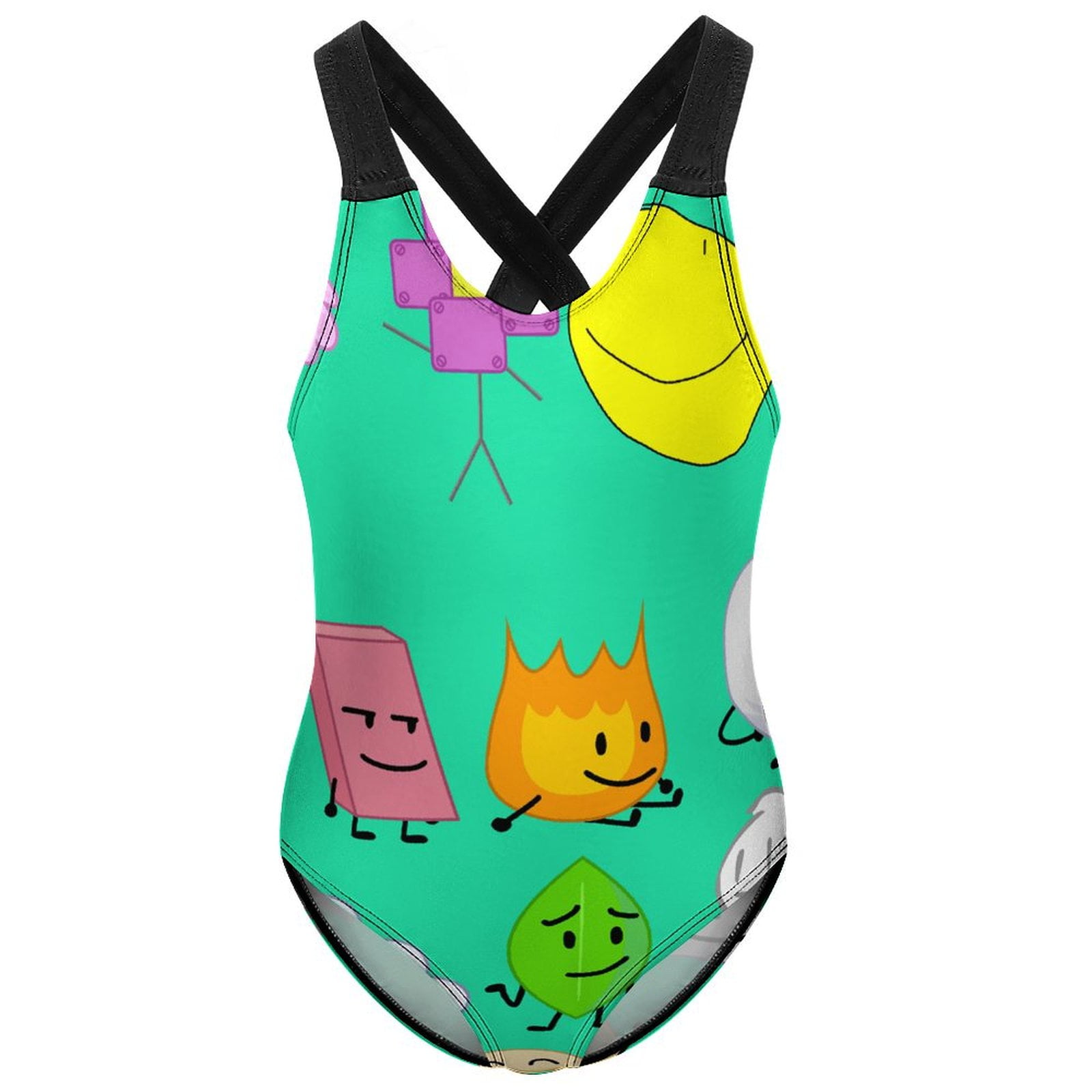BFDI Battle For Dream Island Children's One-piece Swimsuit Summer Girl ...