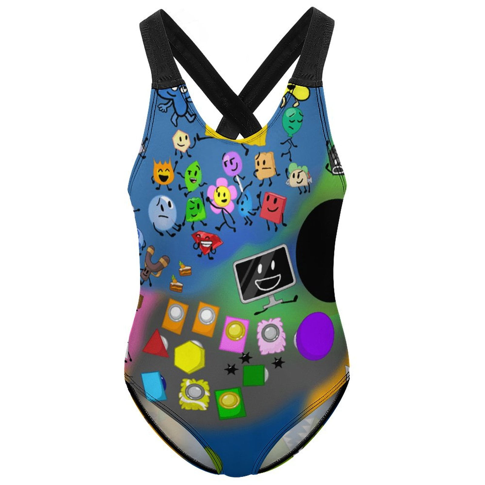 BFDI Battle For Dream Island Children's One-piece Swimsuit Summer Girl ...
