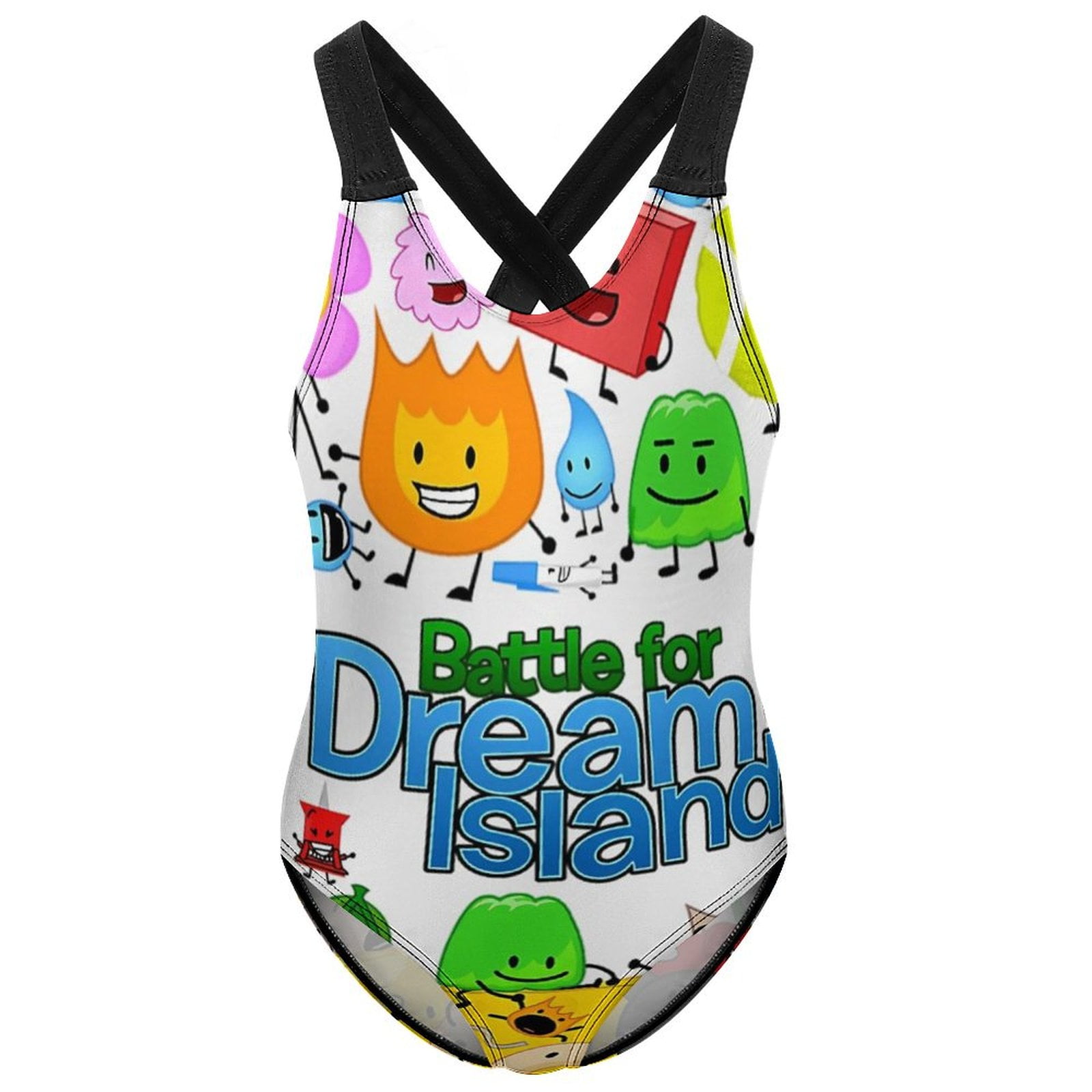 BFDI Battle For Dream Island Children's One-piece Swimsuit Summer Girl ...
