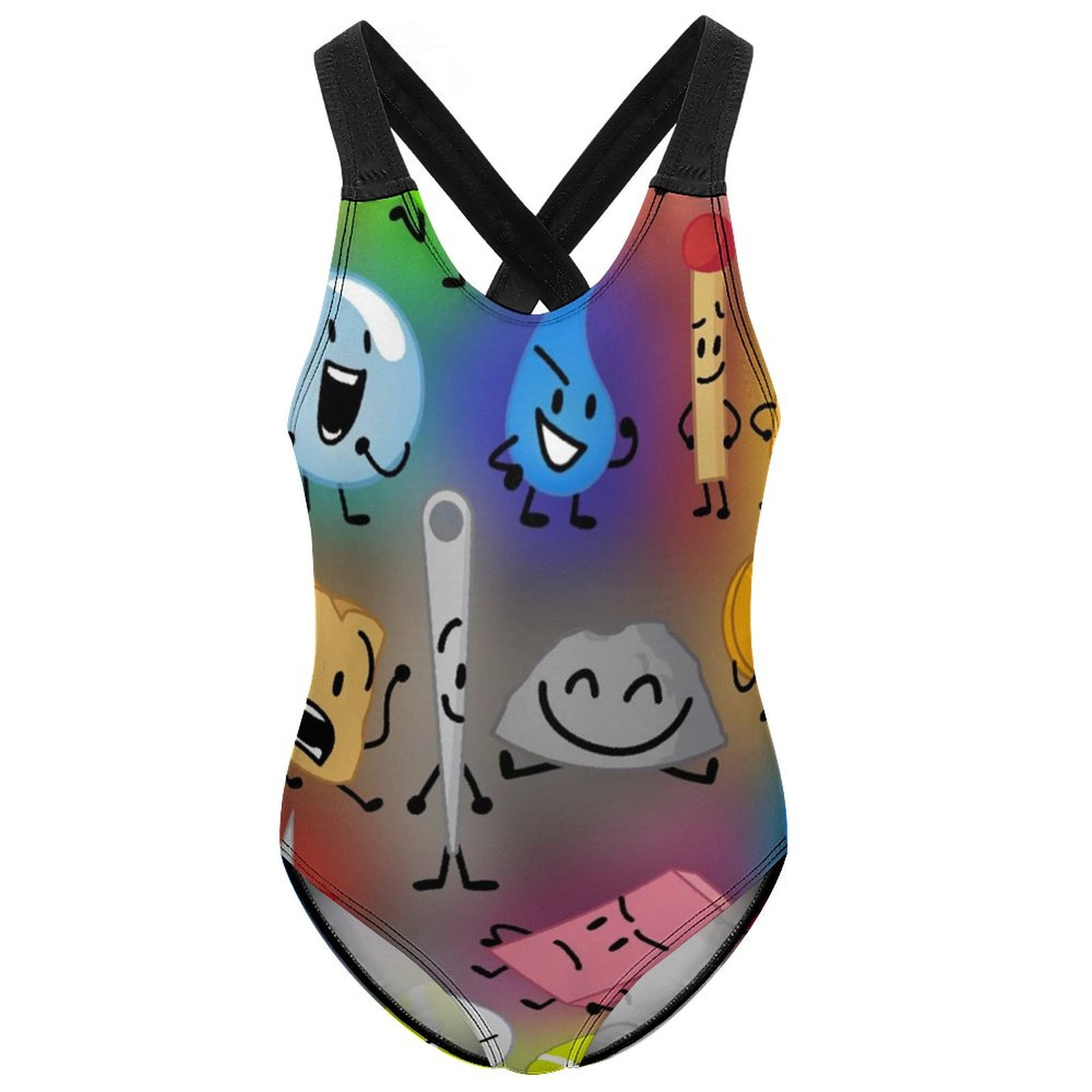 BFDI Battle For Dream Island Children's One-piece Swimsuit Summer Girl ...