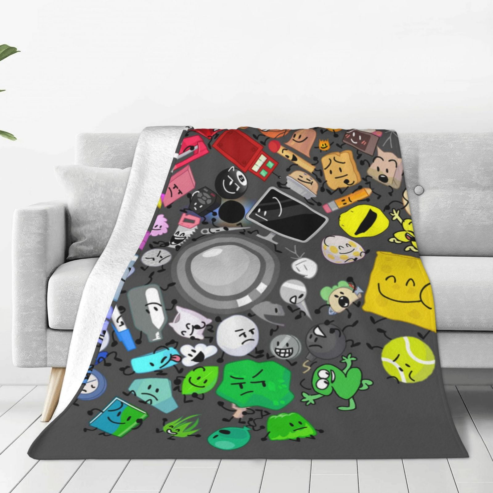 BFDI Battle For Dream Island Flannel Blanket Cozy Ultra-Soft Micro ...