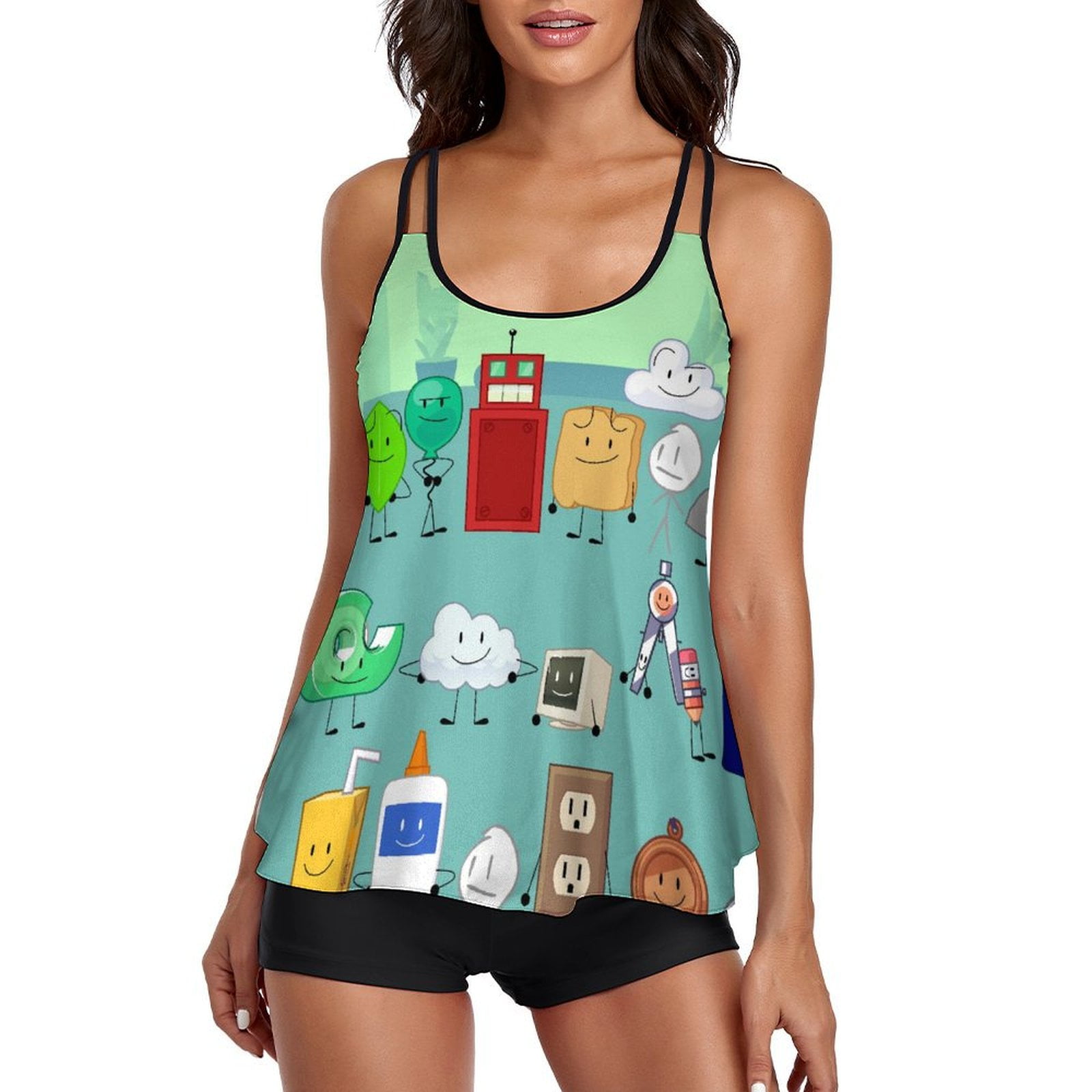 BFDI Battle For Dream Island Game 2 Piece Swimsuit for Women Tummy ...
