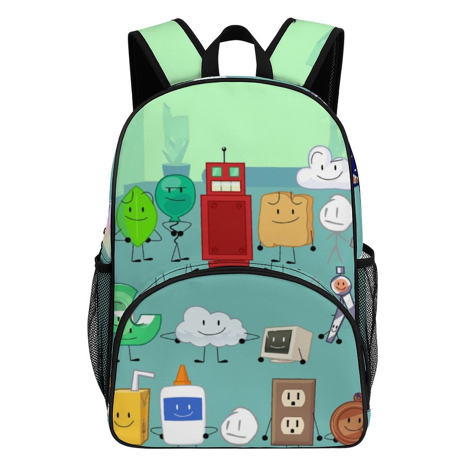 BFDI Battle For Dream Island Game Adjustable Backpack Laptop Daypack ...