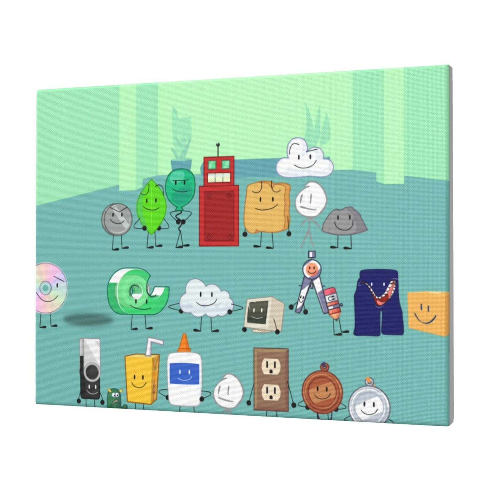 BFDI Battle For Dream Island Game Canvas Decorative Picture Frame Wall ...