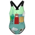 BFDI Battle For Dream Island Game Children's One-piece Swimsuit Summer ...