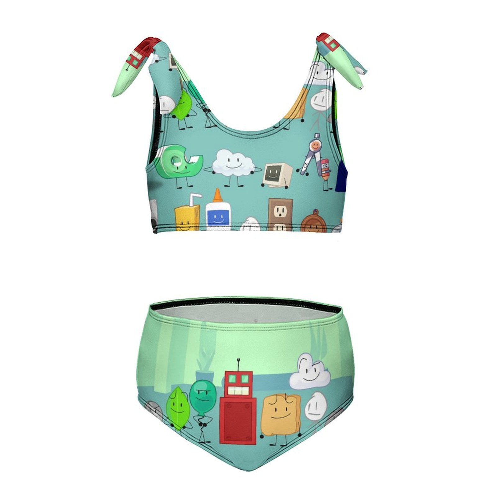 BFDI Battle For Dream Island Game Girls Swimsuits Set 2pcs Summer ...