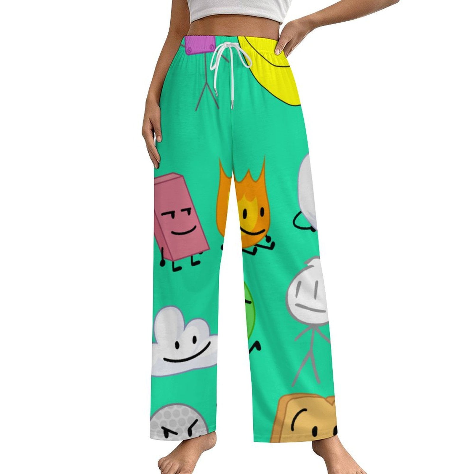 BFDI Battle For Dream Island Home Pajama Pants For Womens Comfortable ...