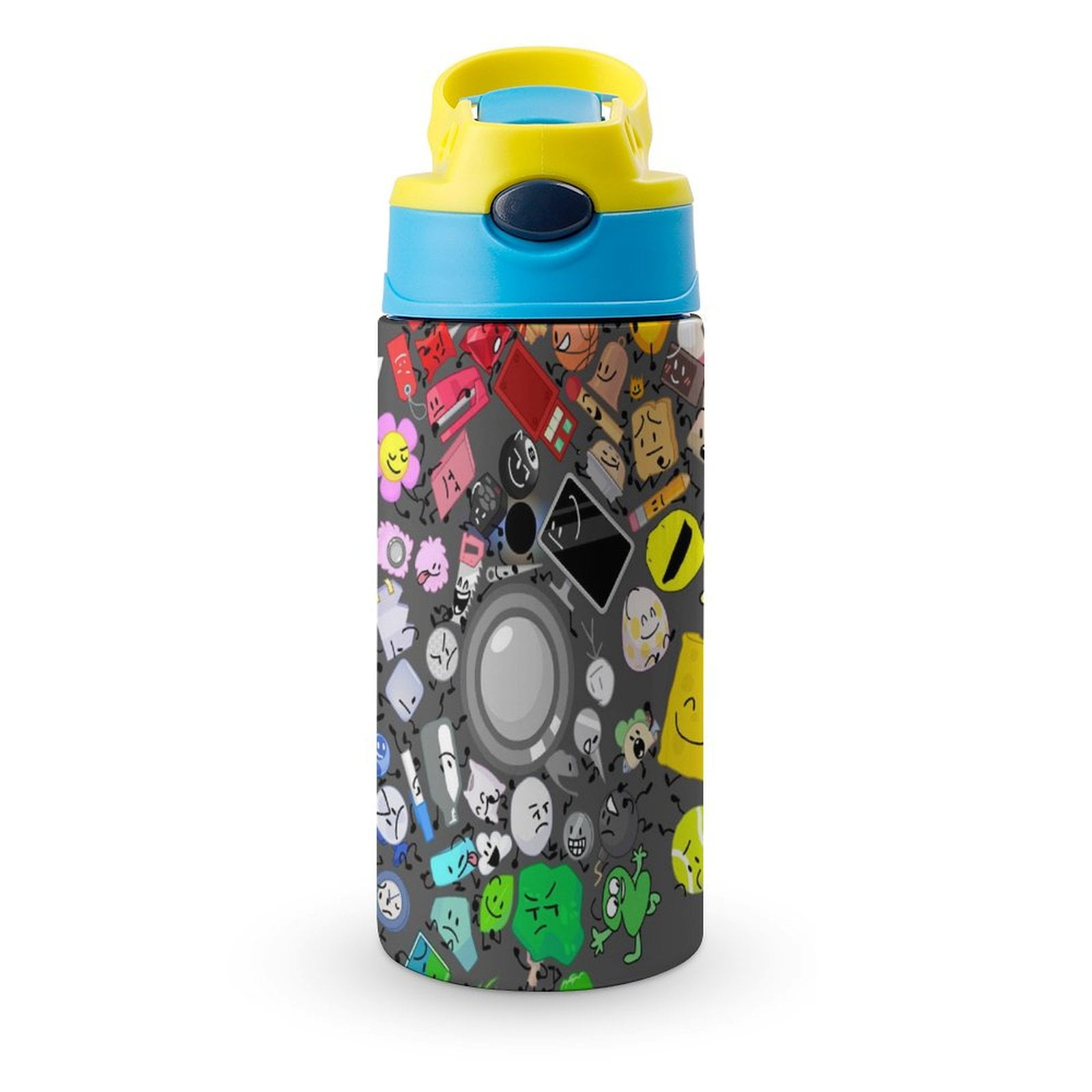 BFDI Battle For Dream Island Kid's Insulated Water Bottle With Straw ...