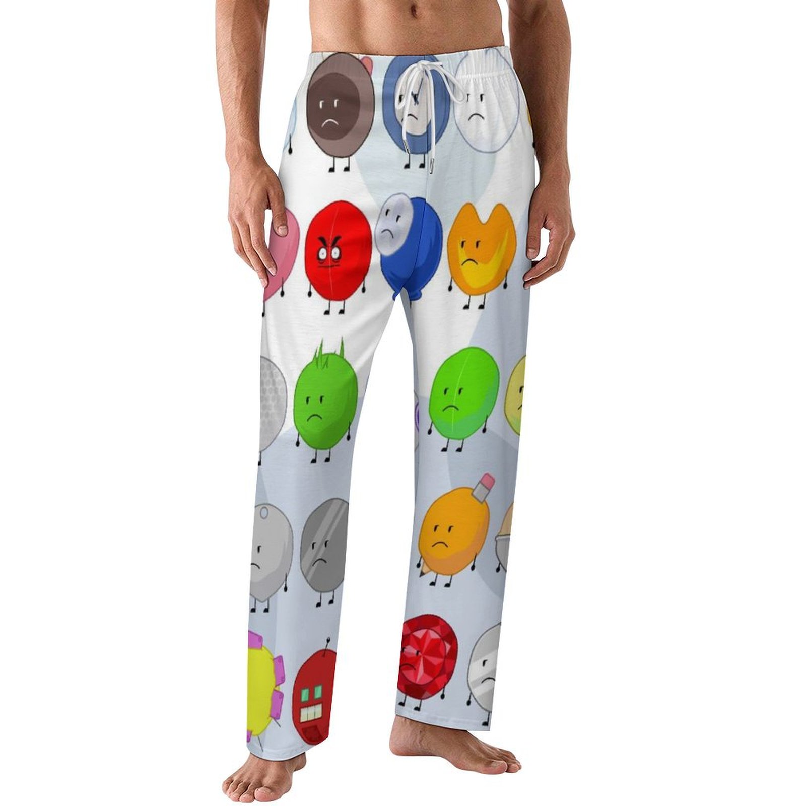 BFDI Battle For Dream Island Mens Pajama Pants Cozy Soft Lounge Sleep ...
