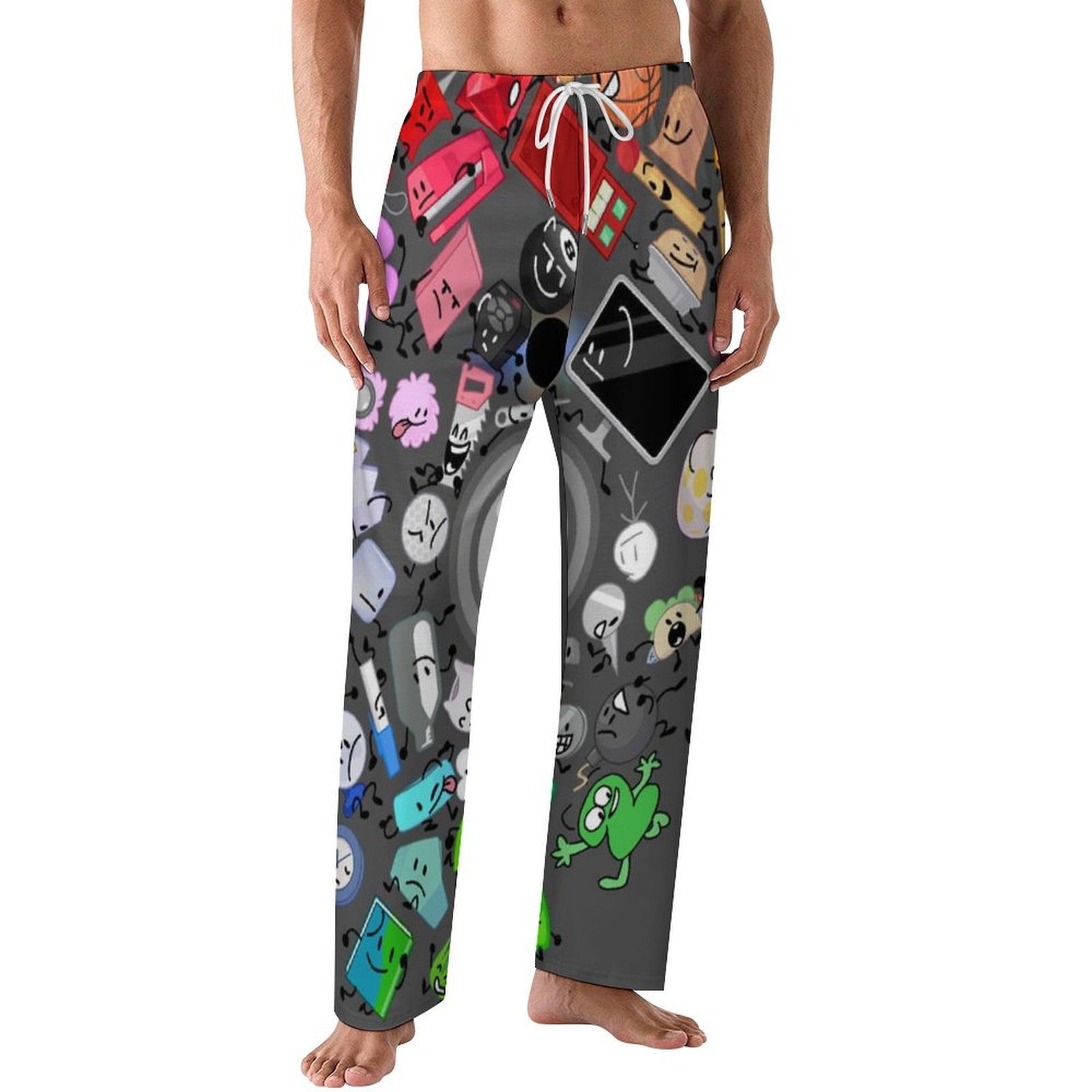 BFDI Battle For Dream Island Mens Pajama Pants Cozy Soft Lounge Sleep ...