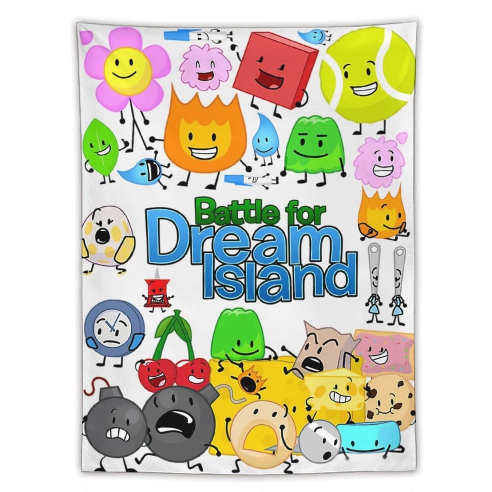 BFDI Battle For Dream Island Tapestry Luxury Wall Hanging Tapestries ...
